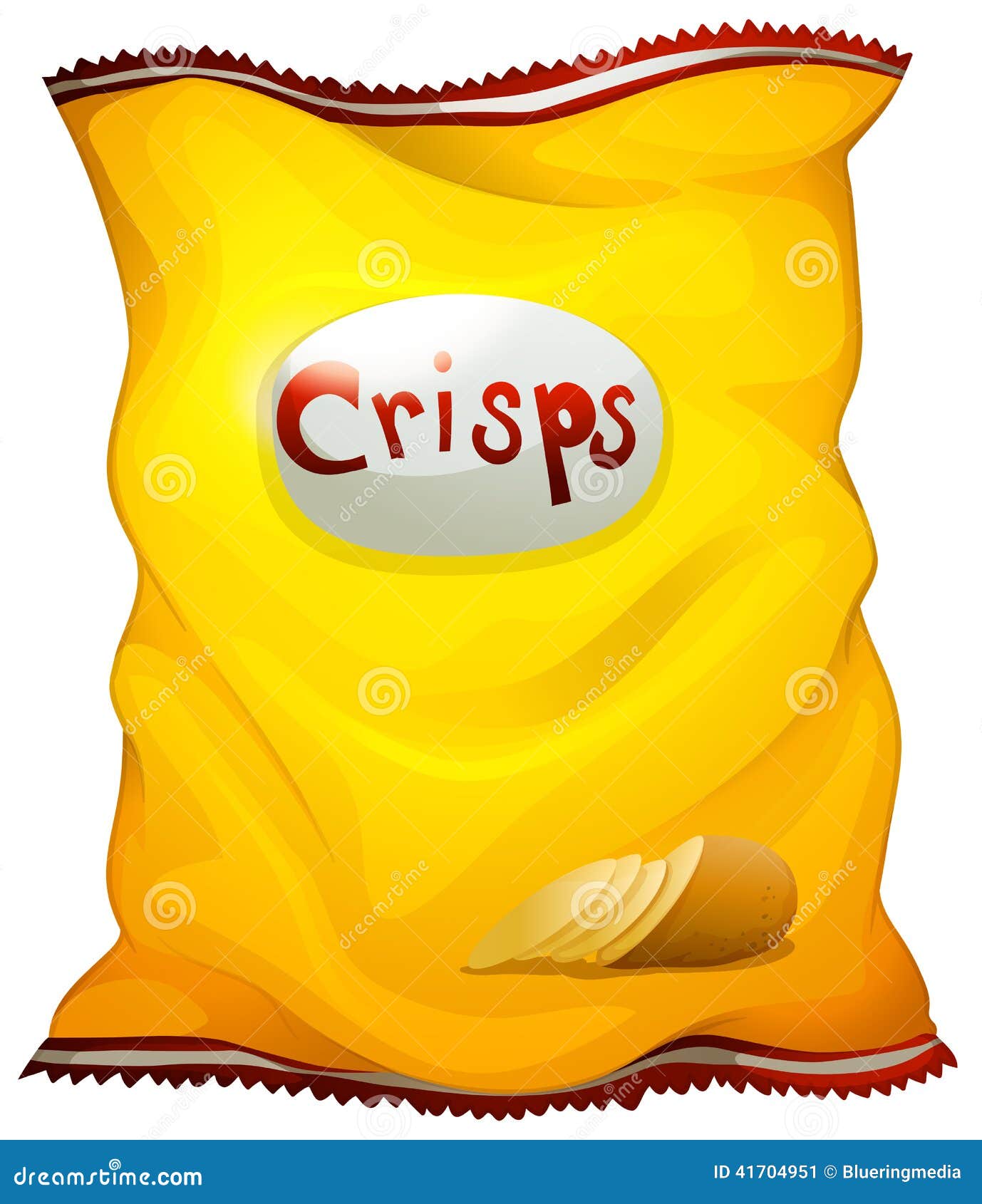 A Pack Of Crisps Stock Vector - Image: 41704951