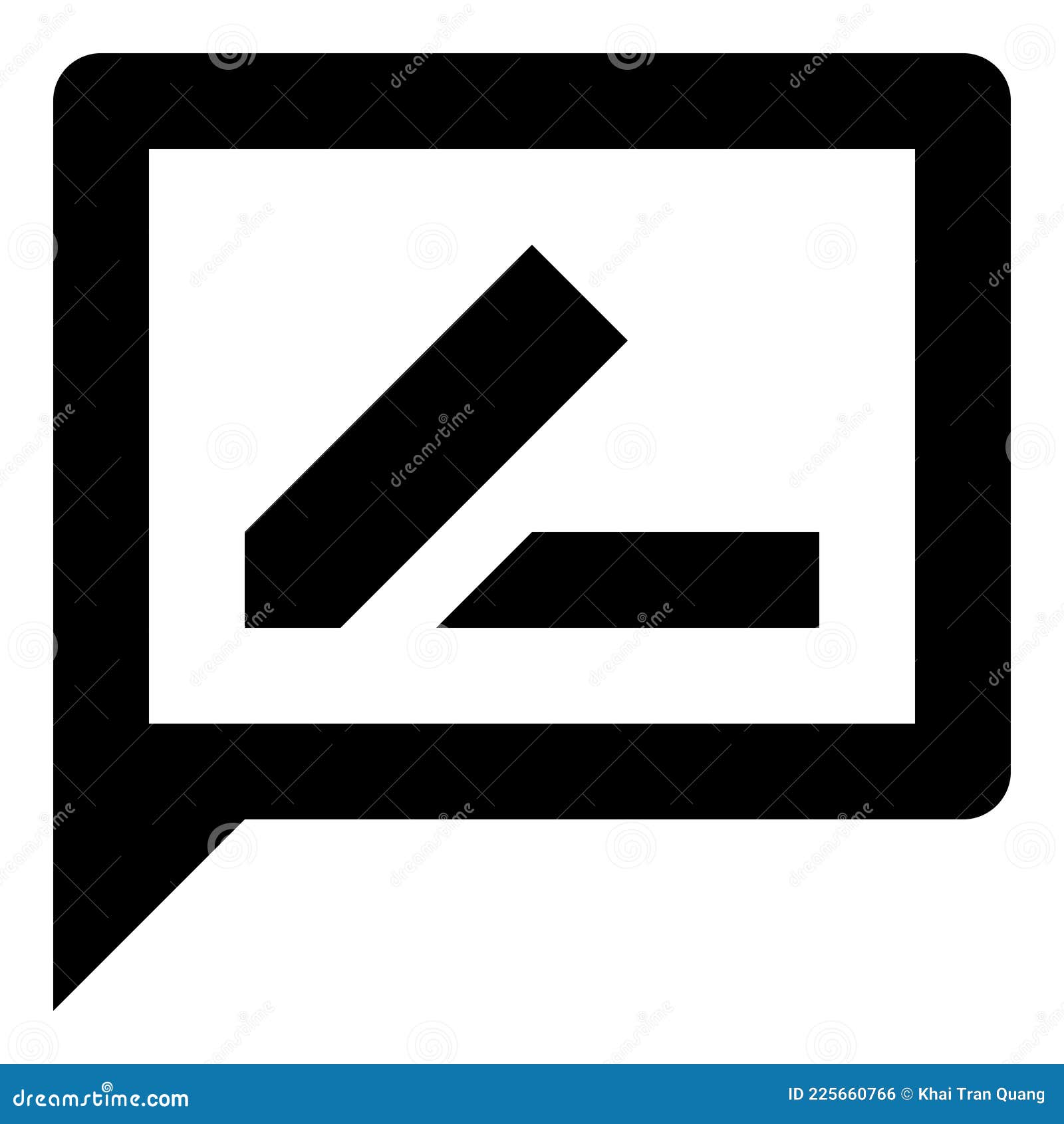 Write review vector icon. stock vector. Illustration of message - 225660766
