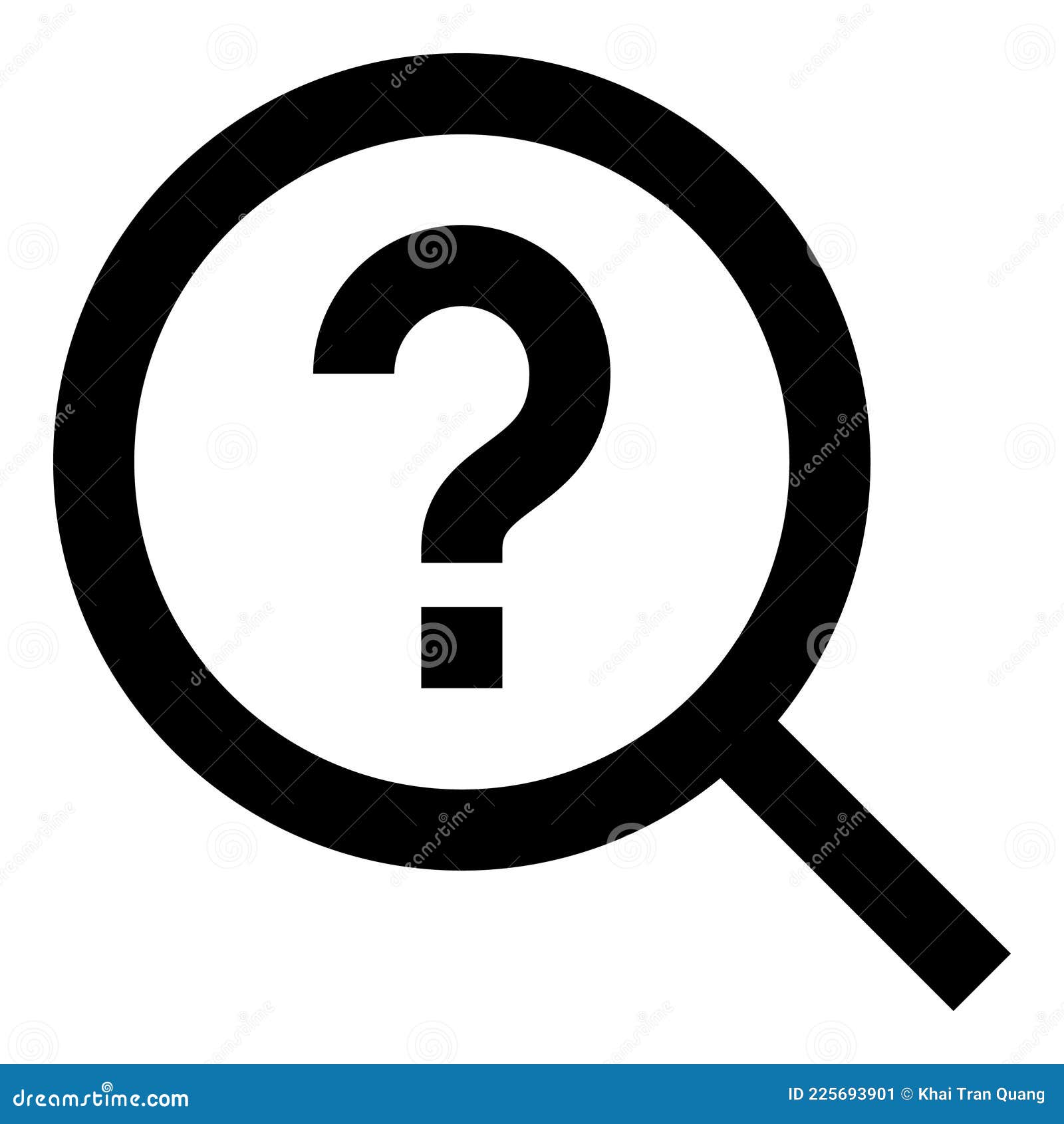 Uncertainty vector icon. stock vector. Illustration of glass - 225693901