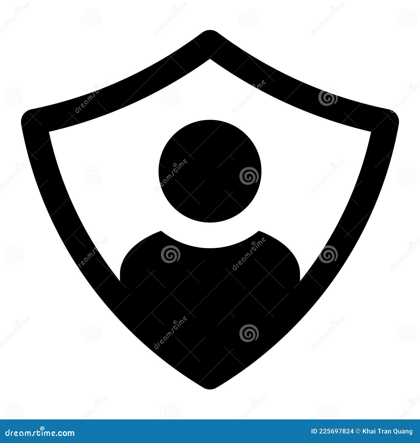 Privacy vector icon. stock vector. Illustration of badge - 225697824