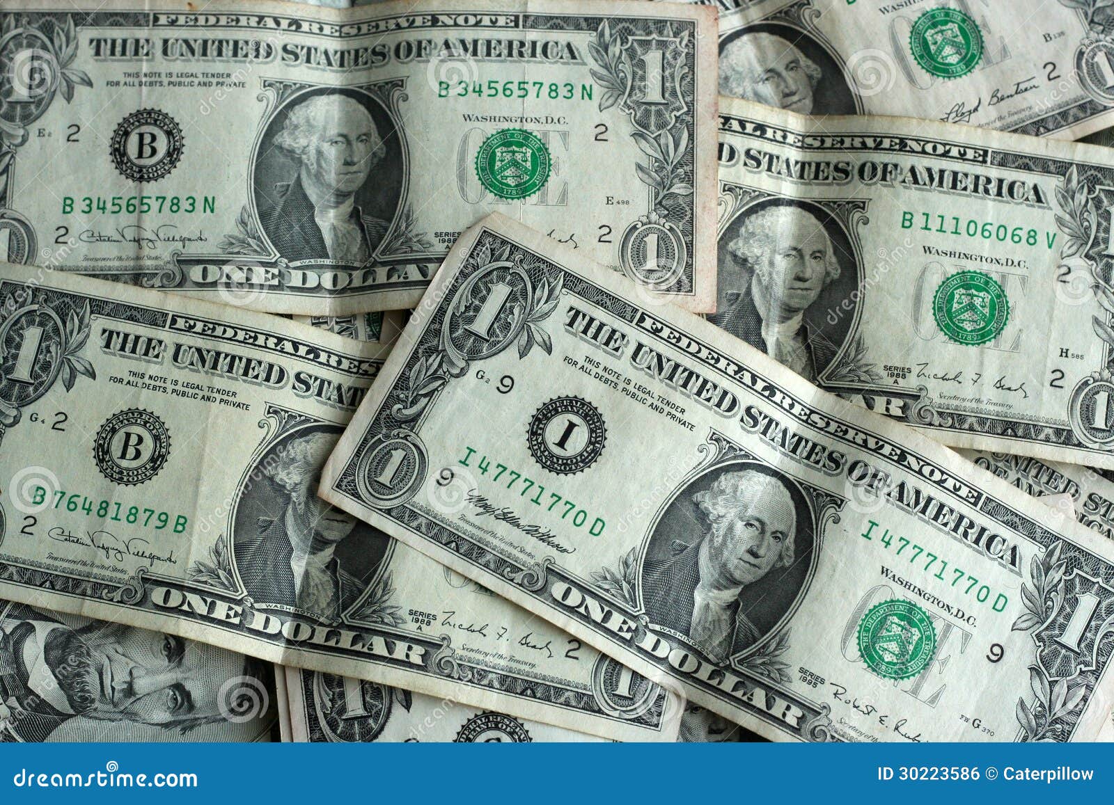 Dollar banknotes stock photo. Image of group, american - 30223586