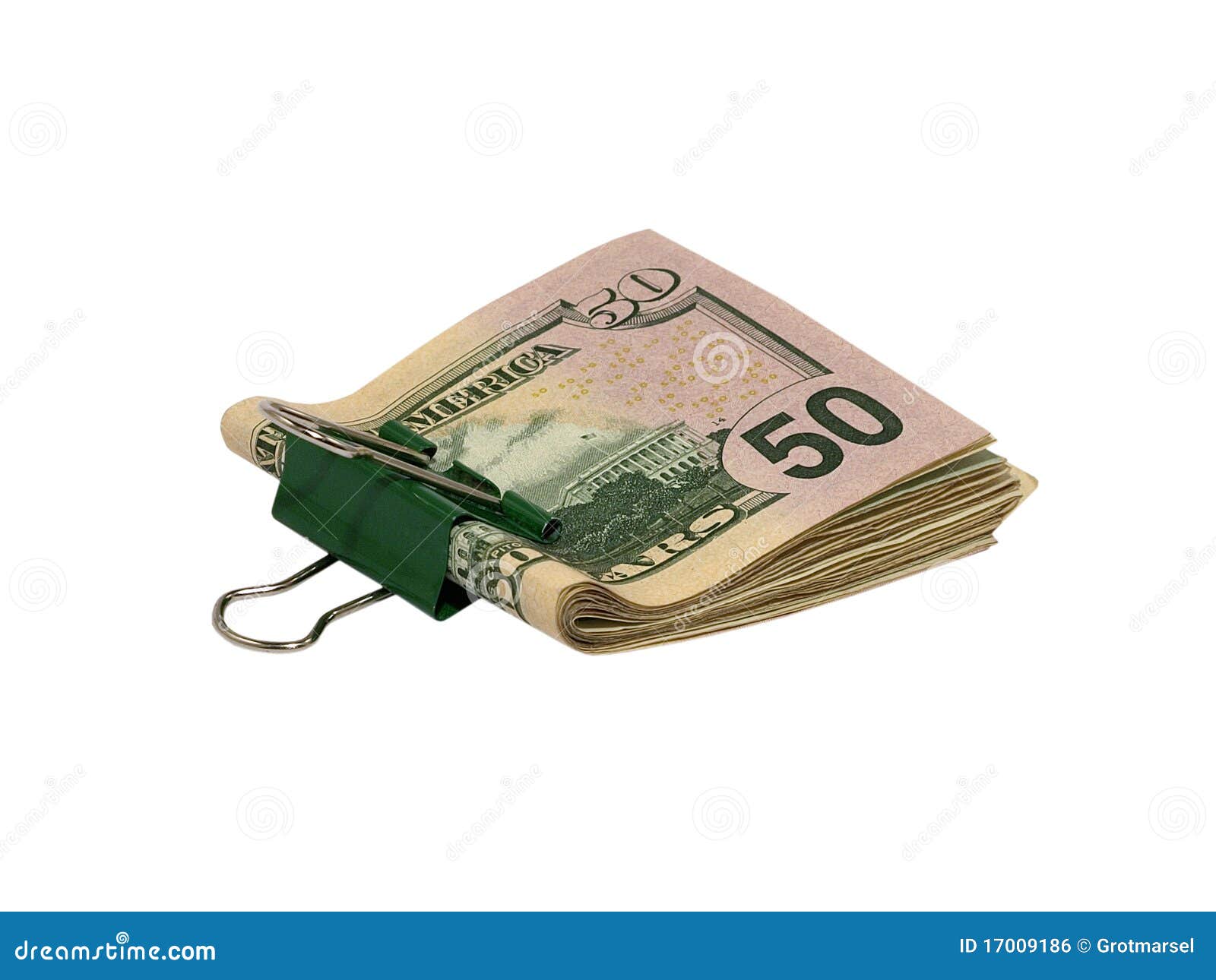 Pack dollars.Isolated. stock photo. Image of cash, greenbacks - 17009186