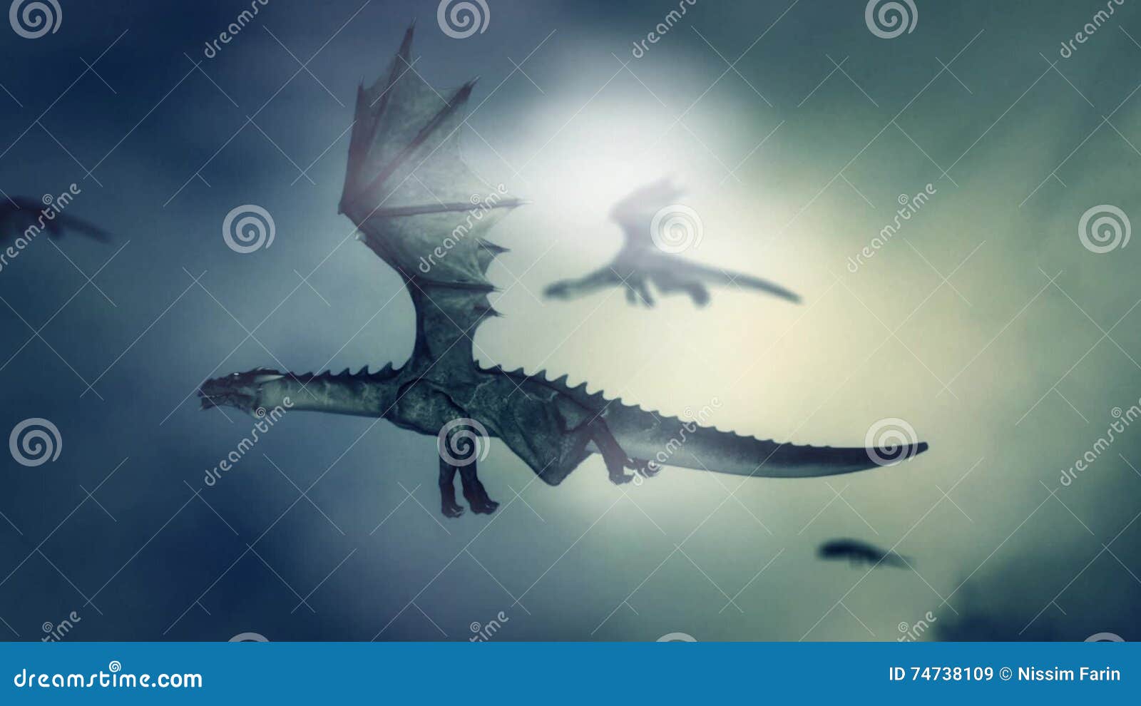 Night Fury Dragon Flying