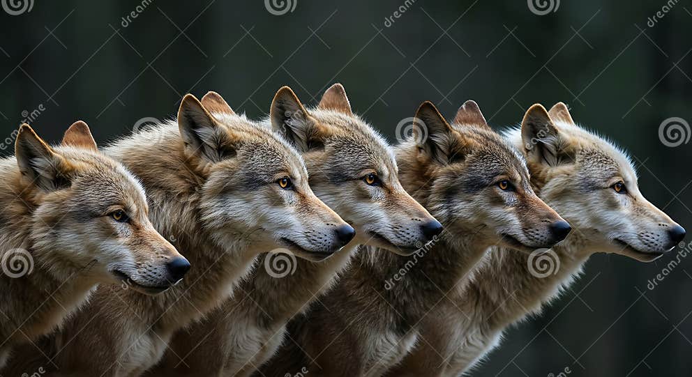 Pack Dynamics, a Series of Wolf Portraits with a Blurred Backdrop ...