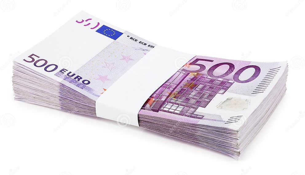 Pack of Euros stock image. Image of close, business, savings - 5361635
