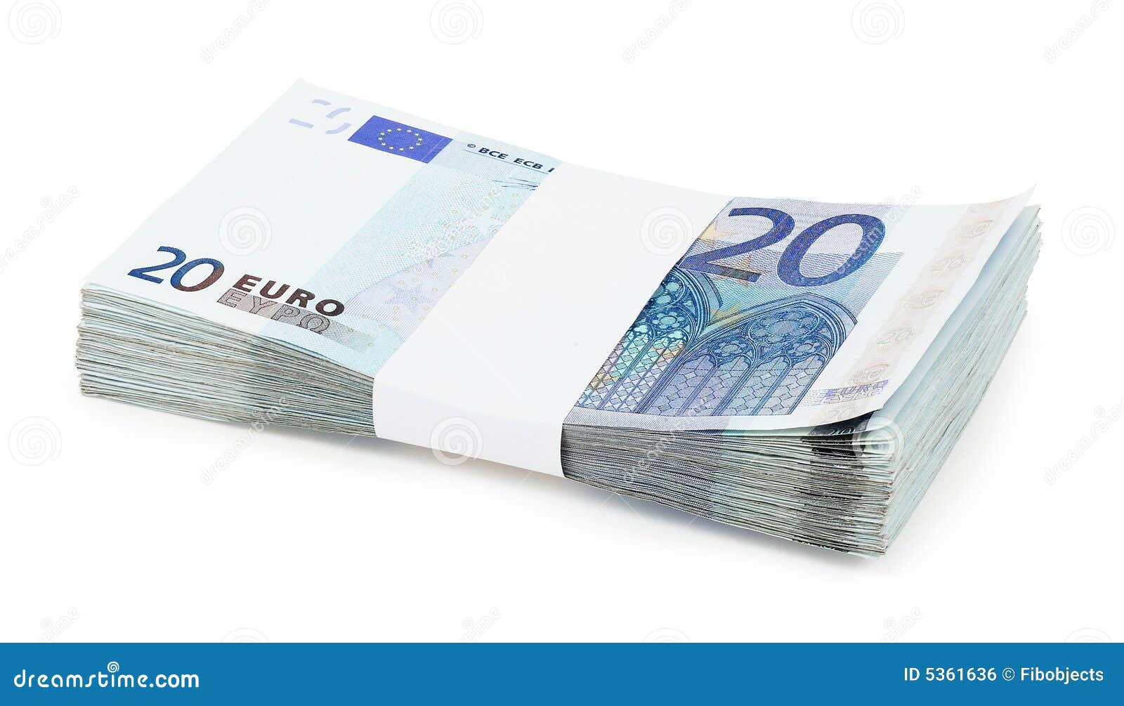 Pack of Euros stock photo. Image of cash, objects, isolated - 5361636