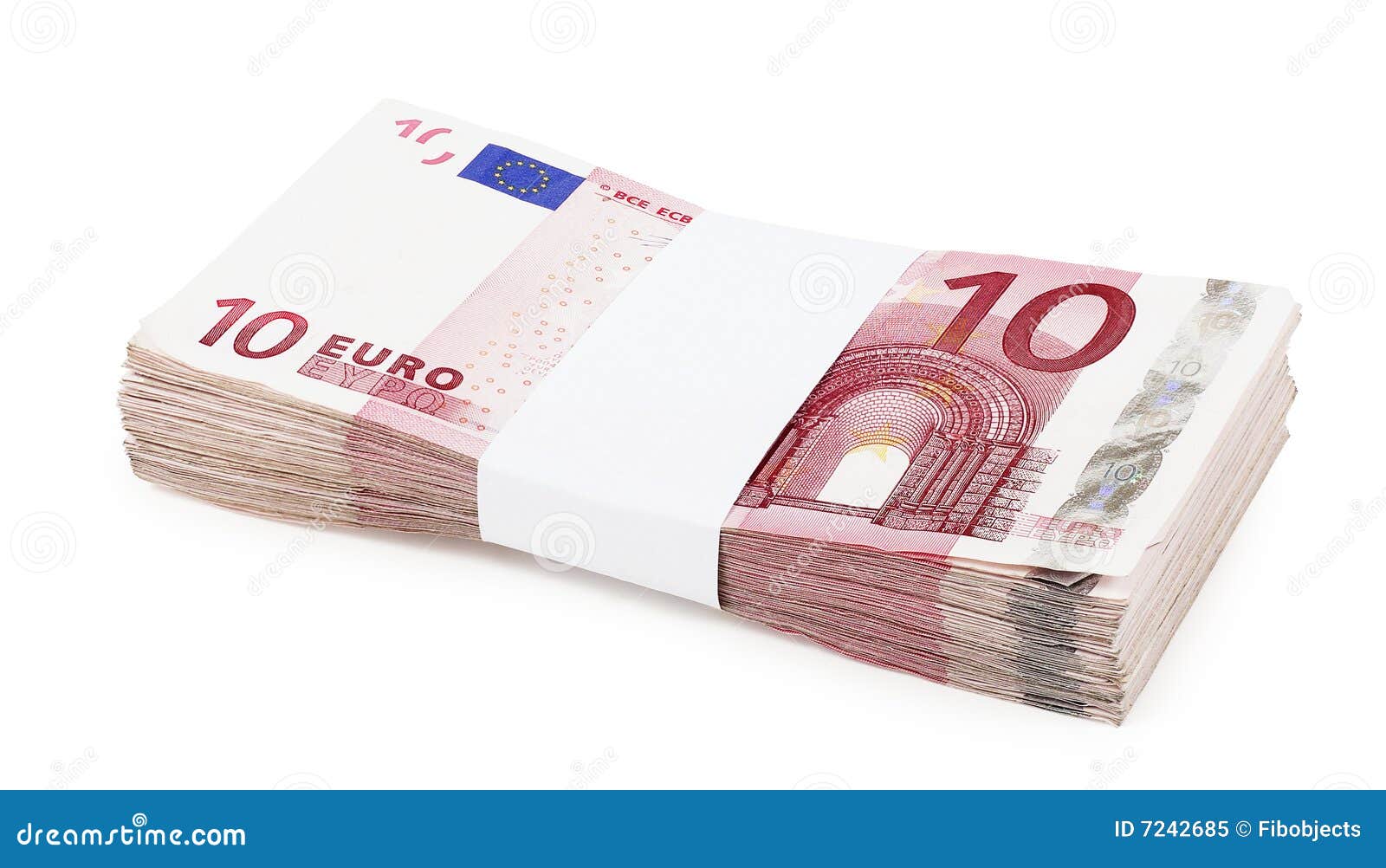 Pack of Euros stock image. Image of earnings, path, cash - 7242685