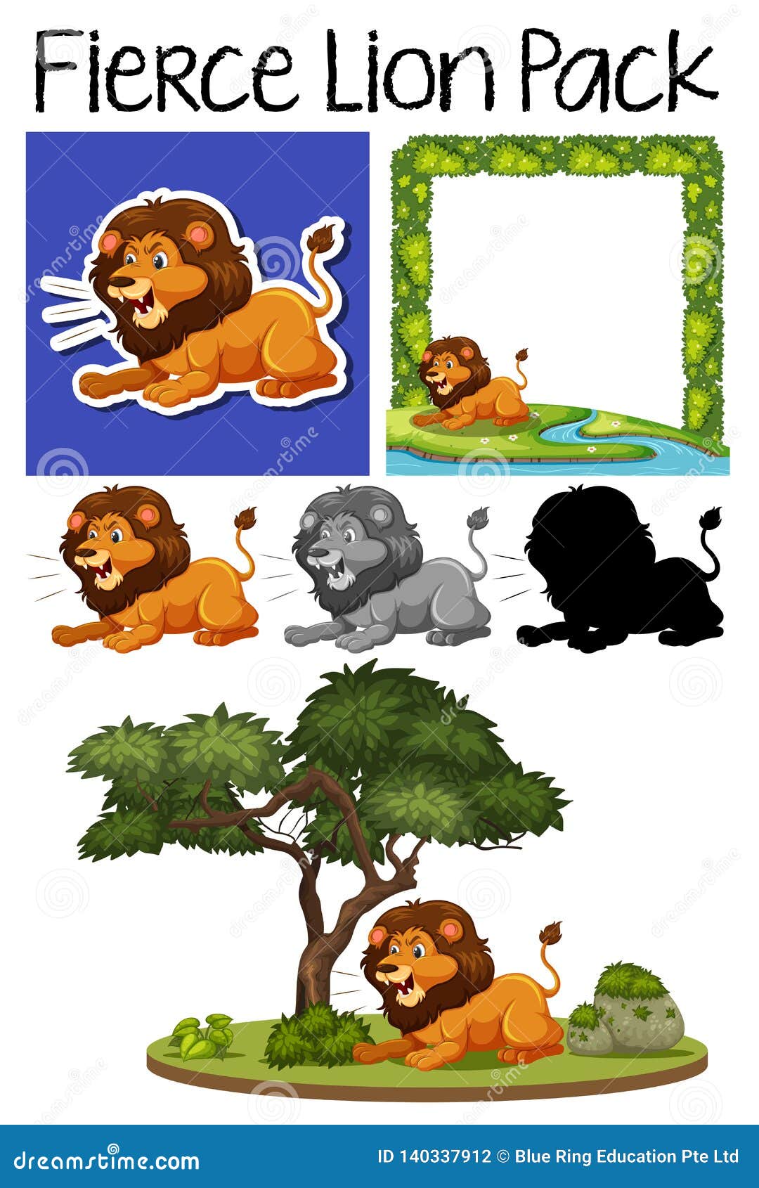 Fierce Lion Logo Royalty-Free Stock Photography | CartoonDealer.com ...