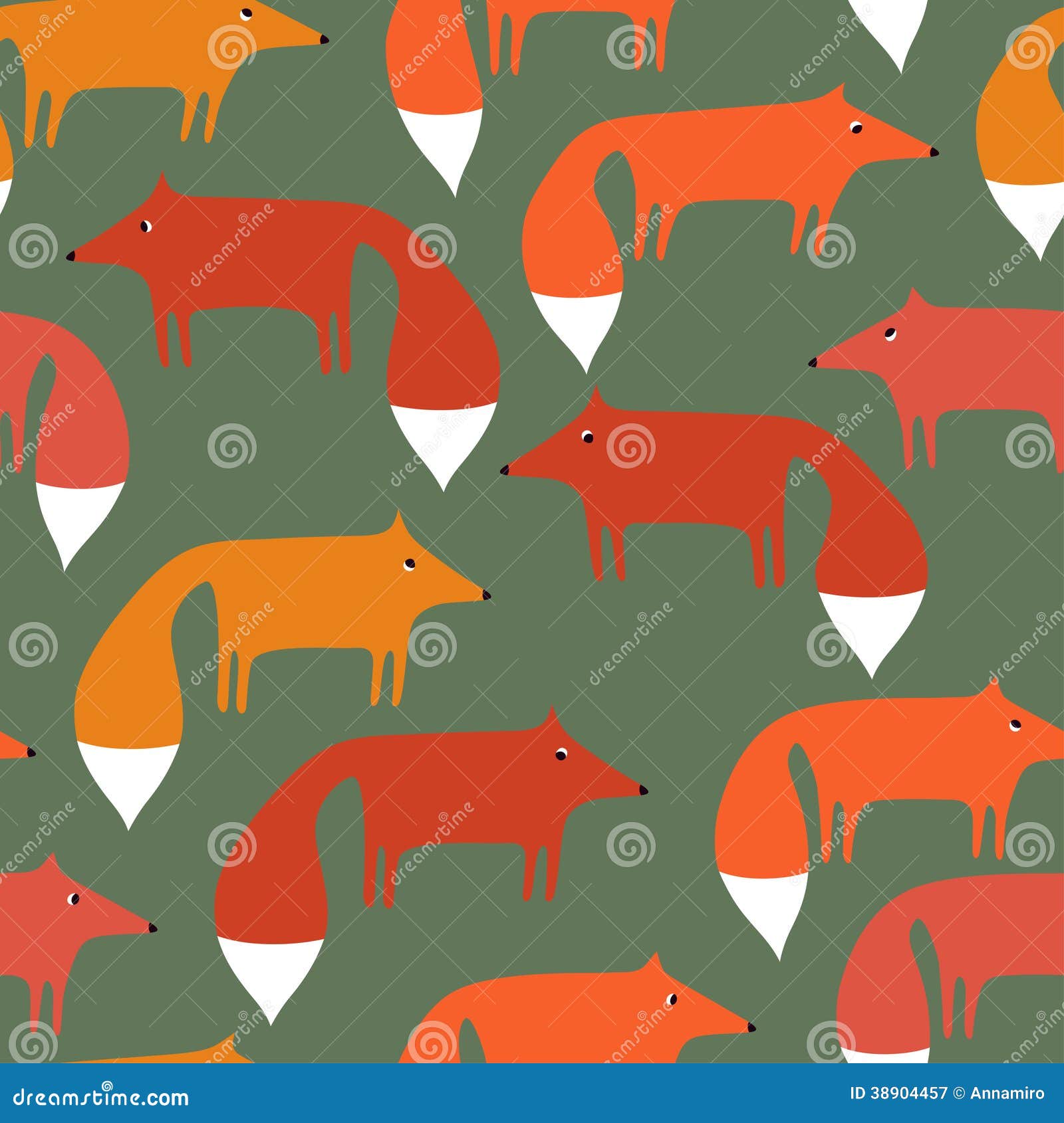 Pack of foxes stock vector. Illustration of green, white - 38904457