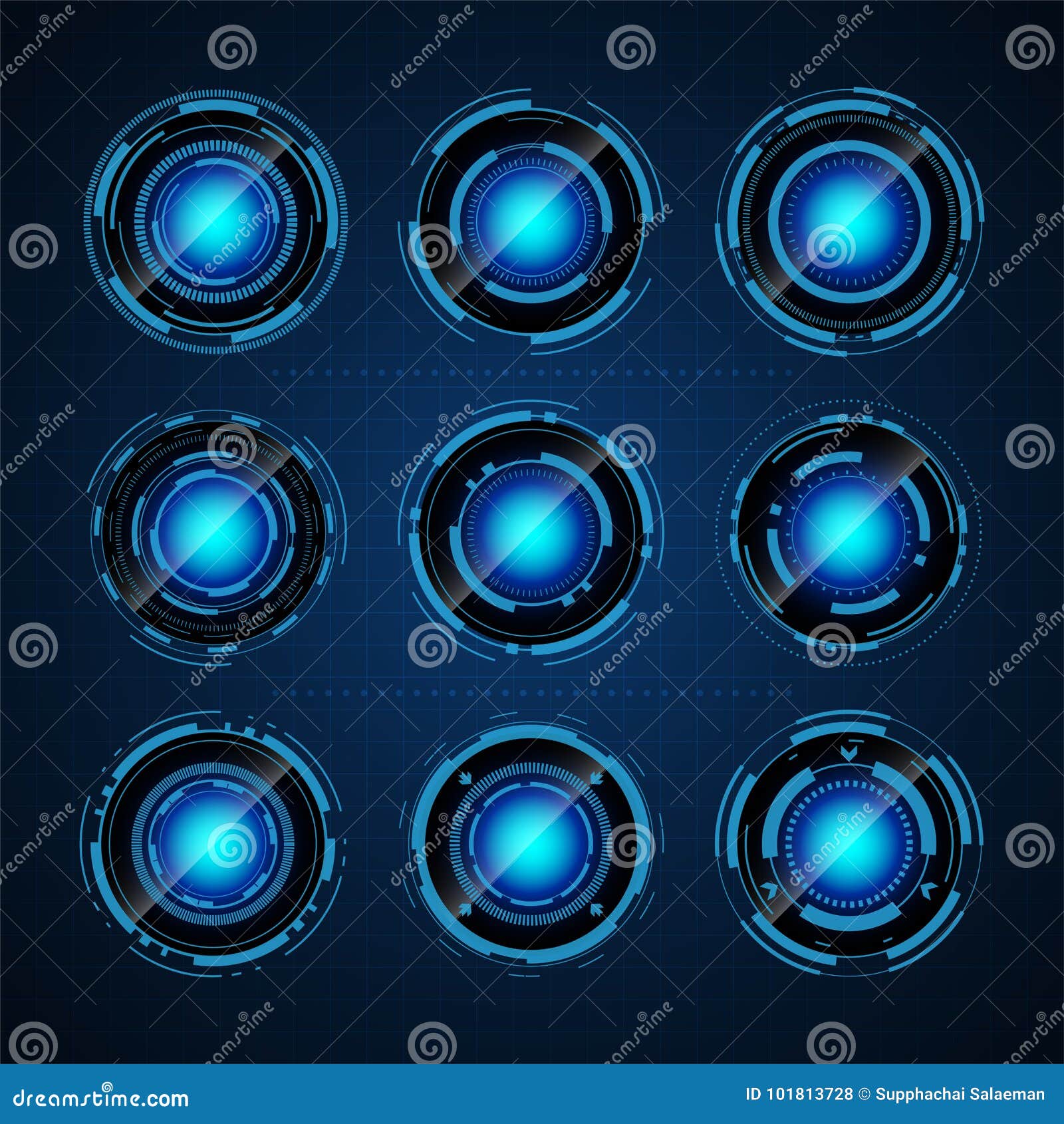 Hi-tech Elements For Presentation. Technology Innovation Concept ...