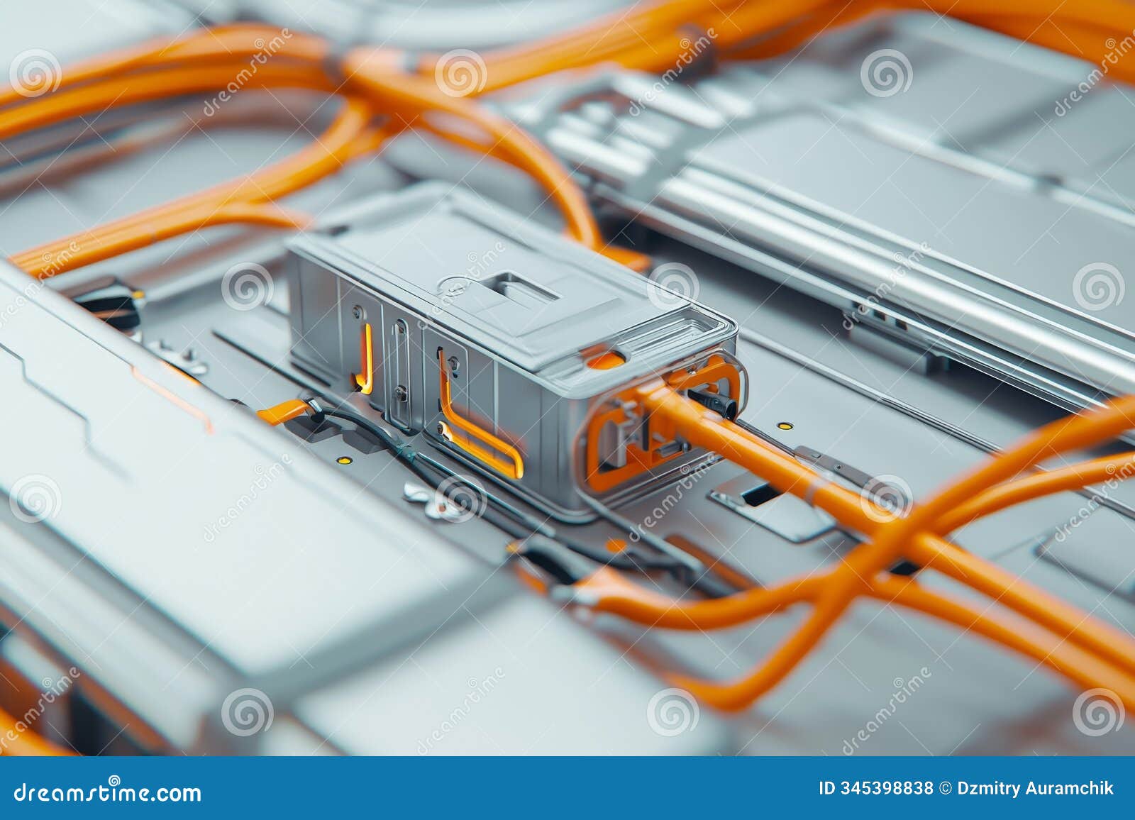 A Pack of Lithium-ion Pouch Cells or an EV Battery Stock Photo - Image ...