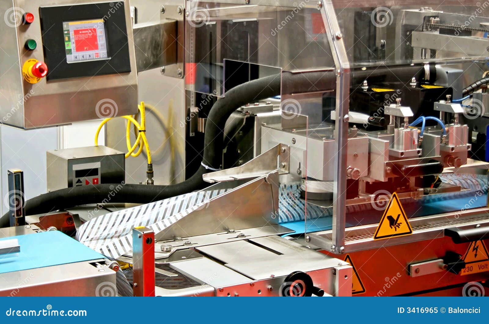 Pack machine stock image. Image of products, delivery - 3416965