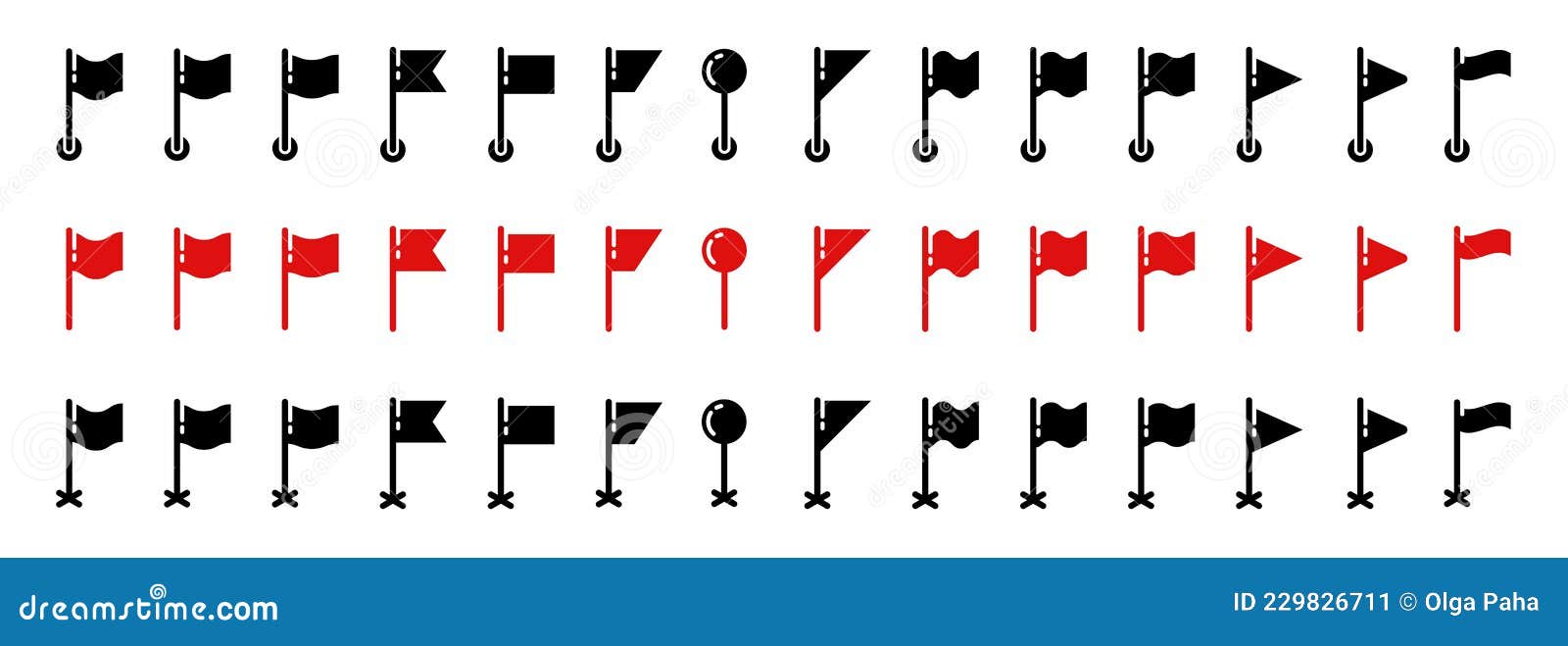 Pack Map Checkbox Signs Cartoon Vector | CartoonDealer.com #229826711