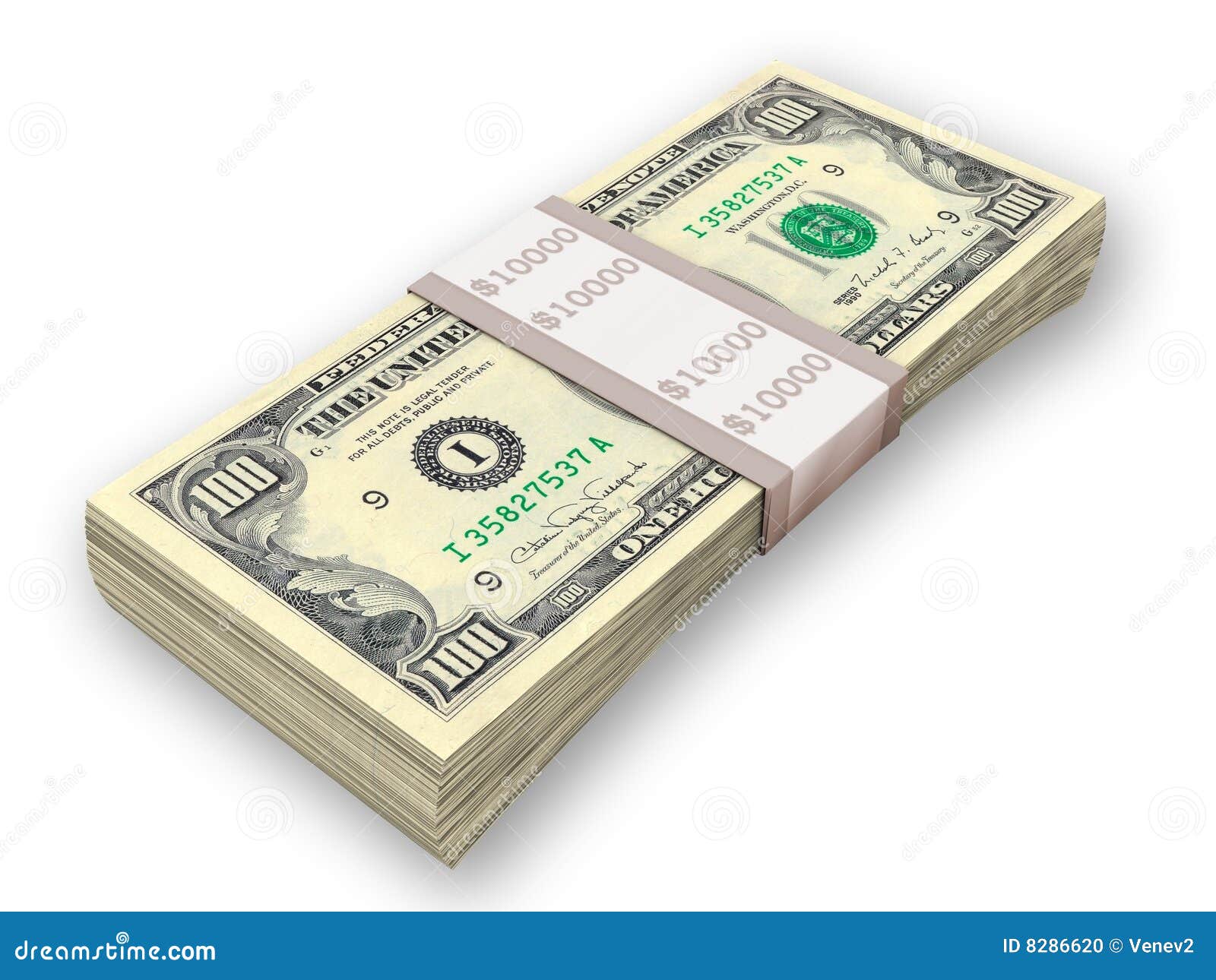 Pack Of Money Stock Photo - Image: 8286620