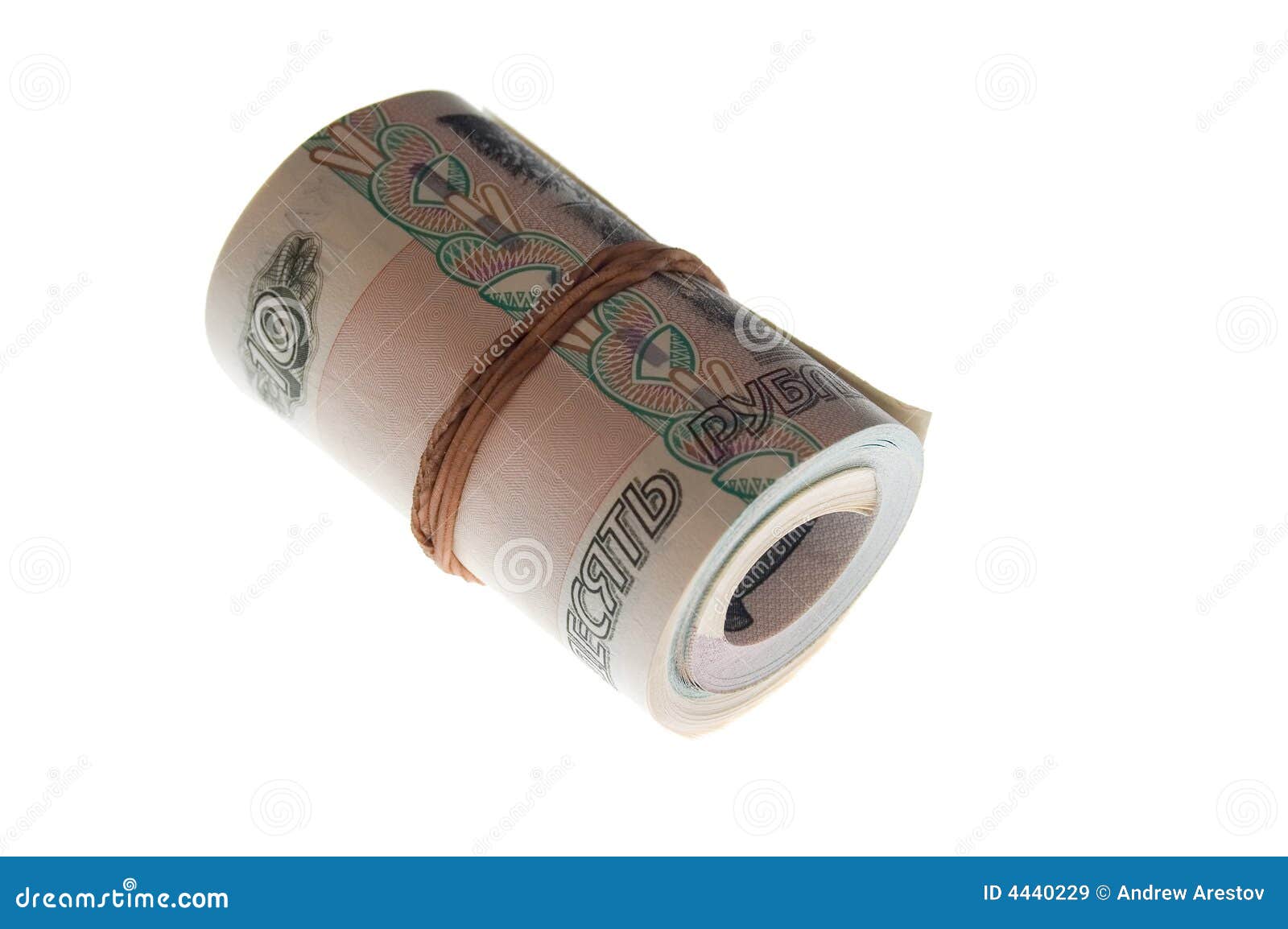 Pack of Money Curtailed into a Ring Stock Image - Image of financial ...
