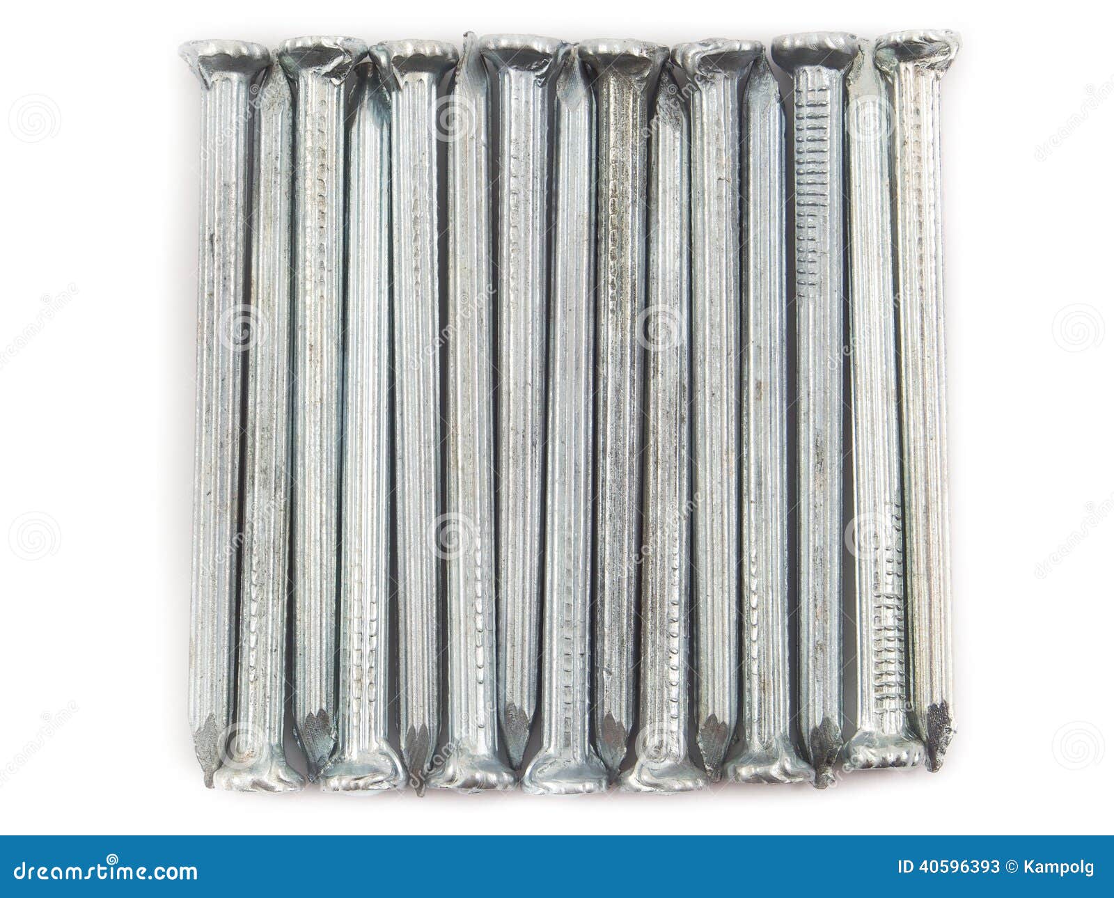 A Pack of Nails Ready To Work Stock Image - Image of nail, white: 40596393