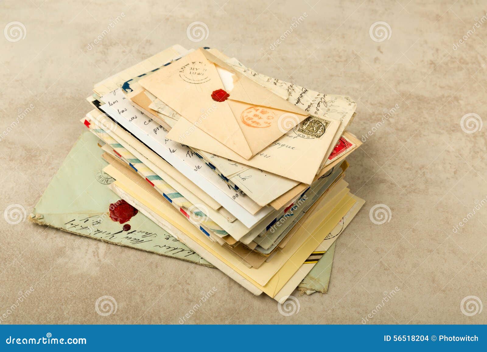 Pack of old letters editorial stock image. Image of sentimental - 56518204