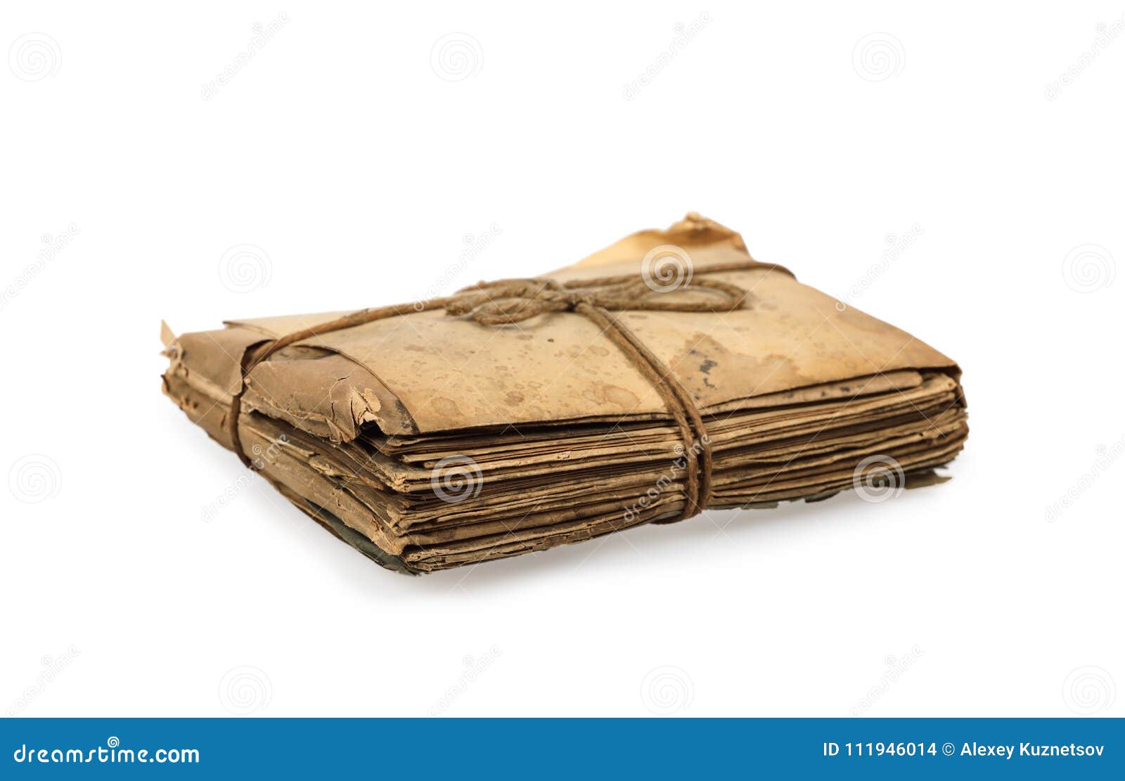 Pack of old letters stock photo. Image of package, brown - 111946014