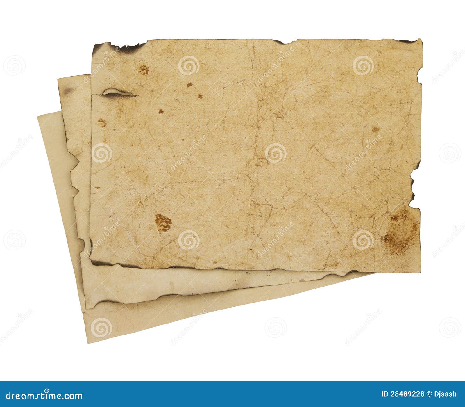 Pack of old paper stock photo. Image of frame, paper - 28489228