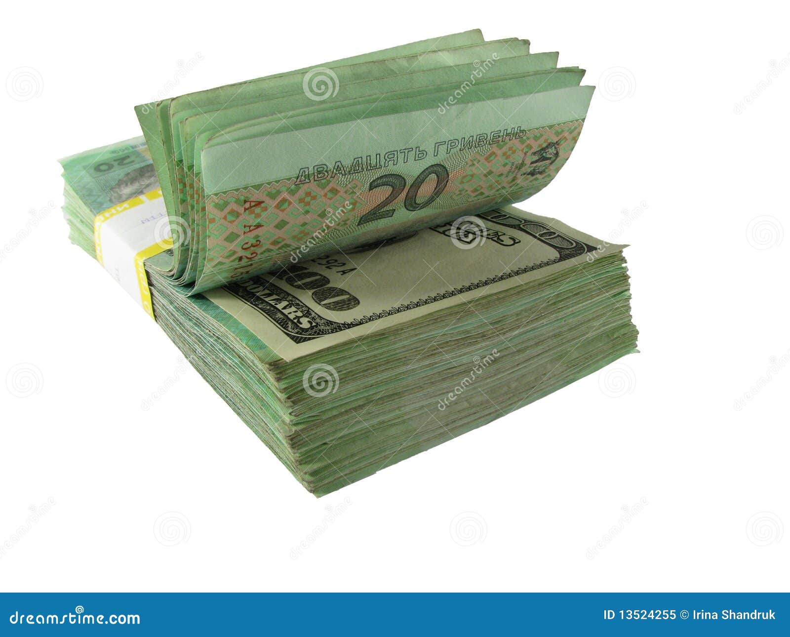 Pack of paper money stock image. Image of green, finance - 13524255