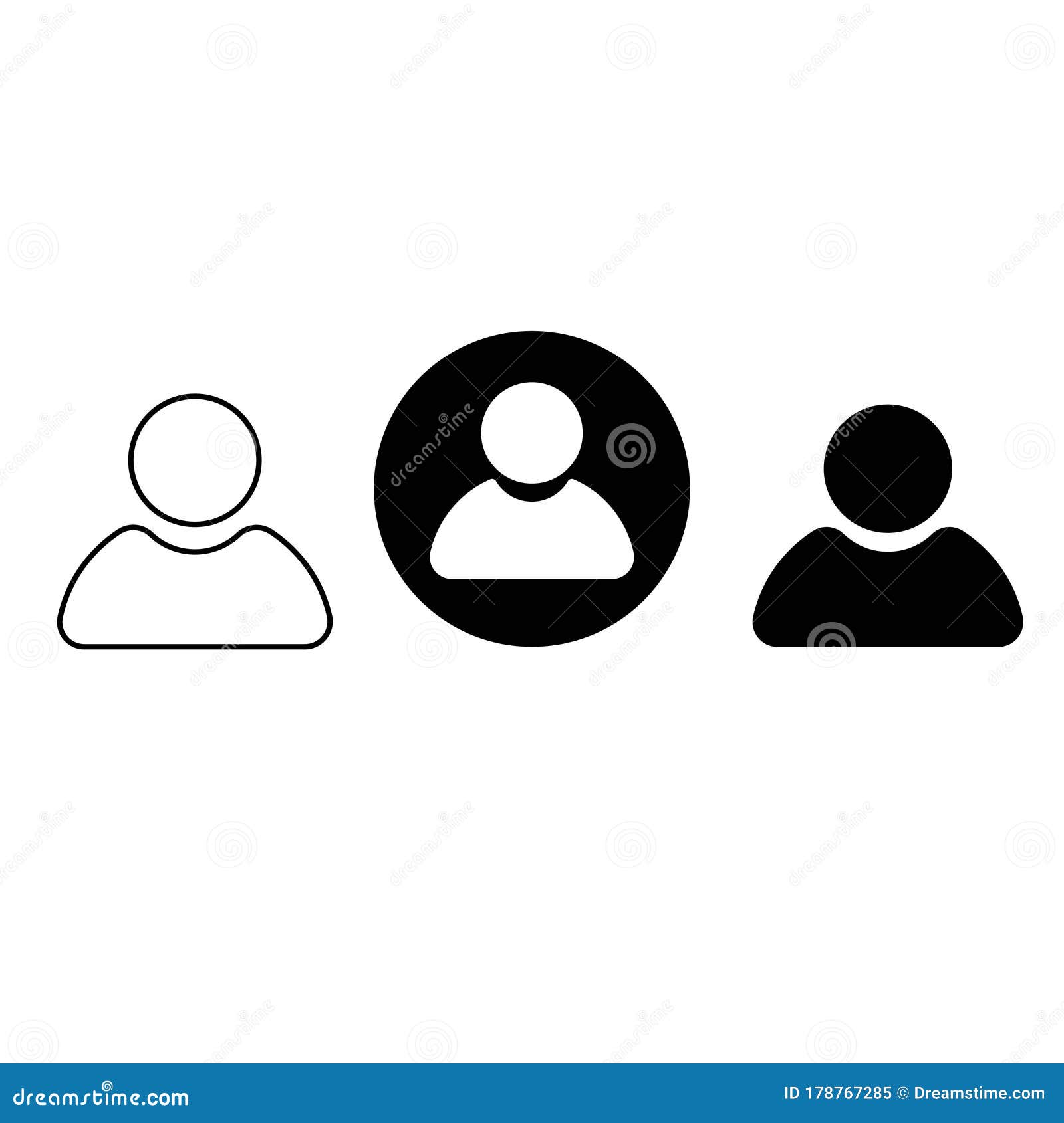 Pack of People Icons Vector Graphic. EPS 10. Stock Vector ...
