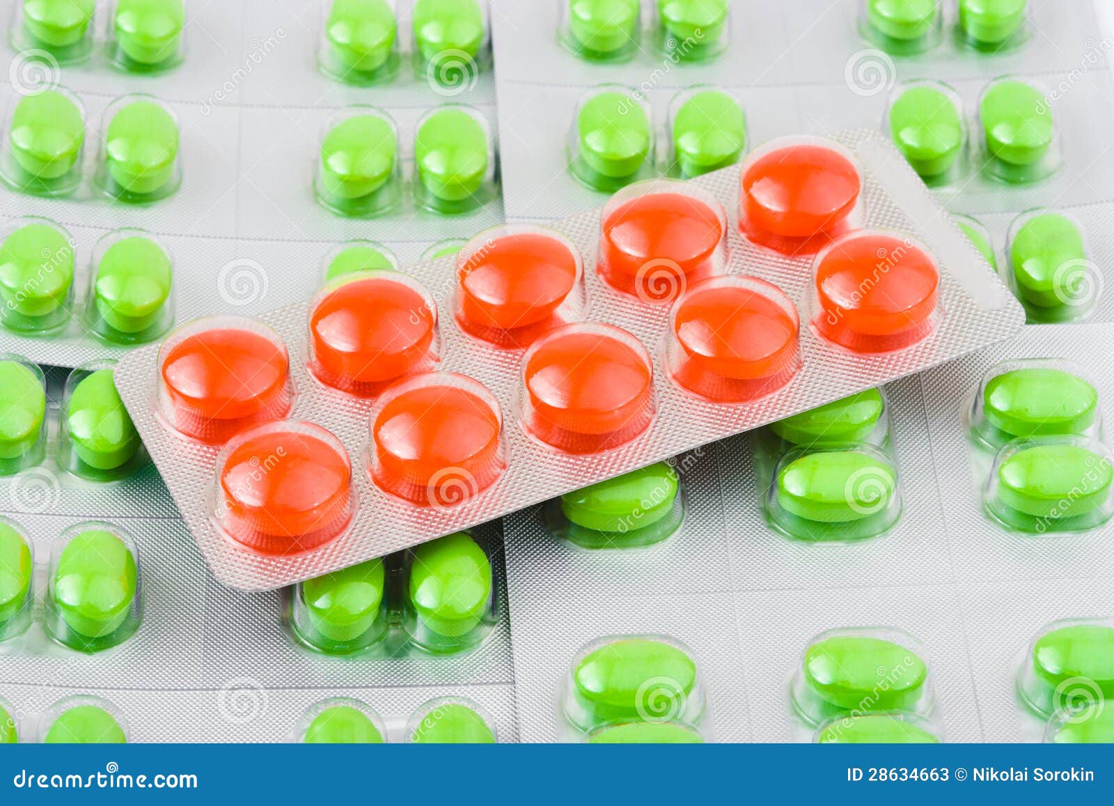 Pack of pills stock image. Image of health, medical, green - 28634663