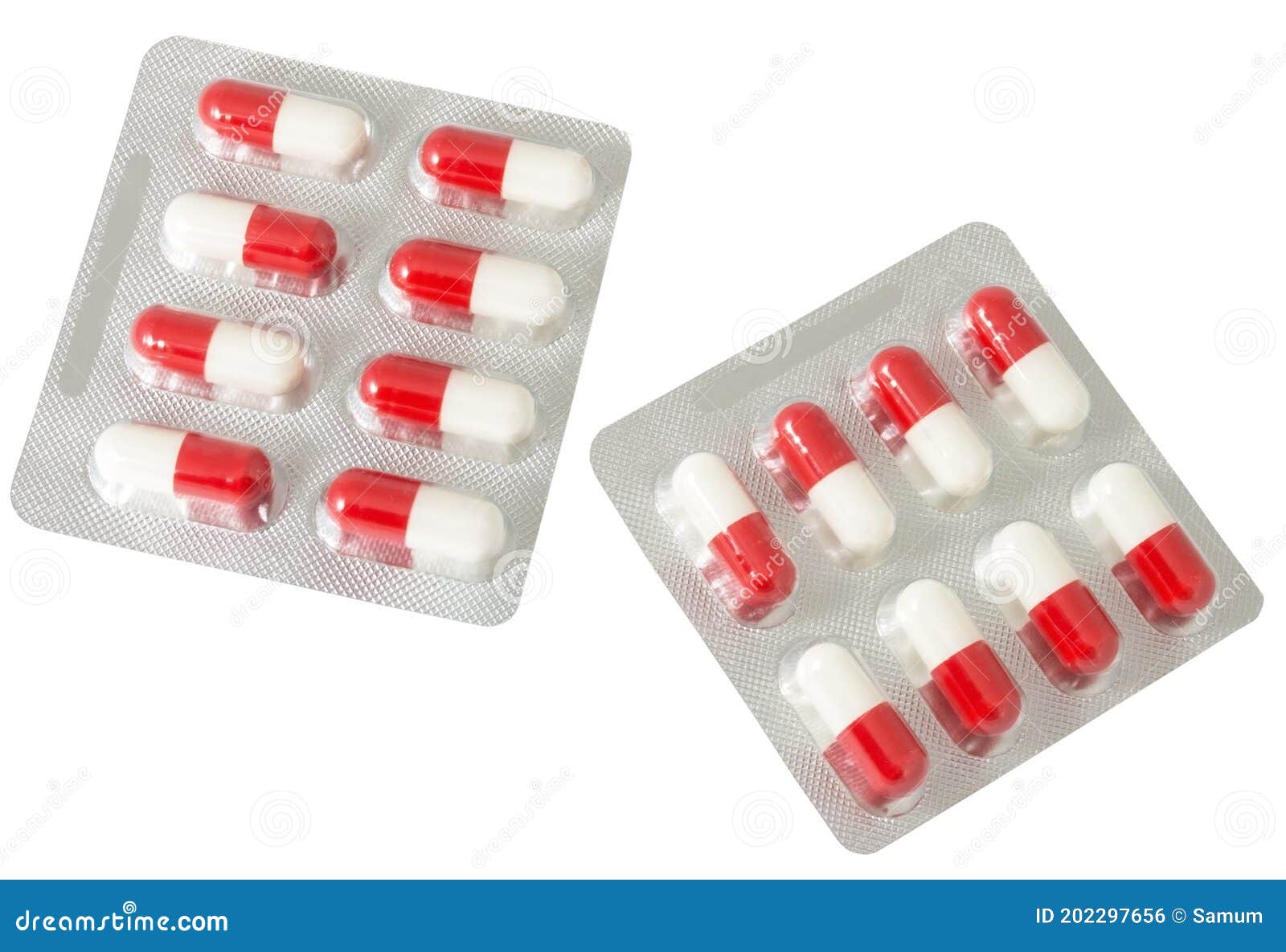 Pack of Pills Isolated on White Stock Photo - Image of medical, capsule ...