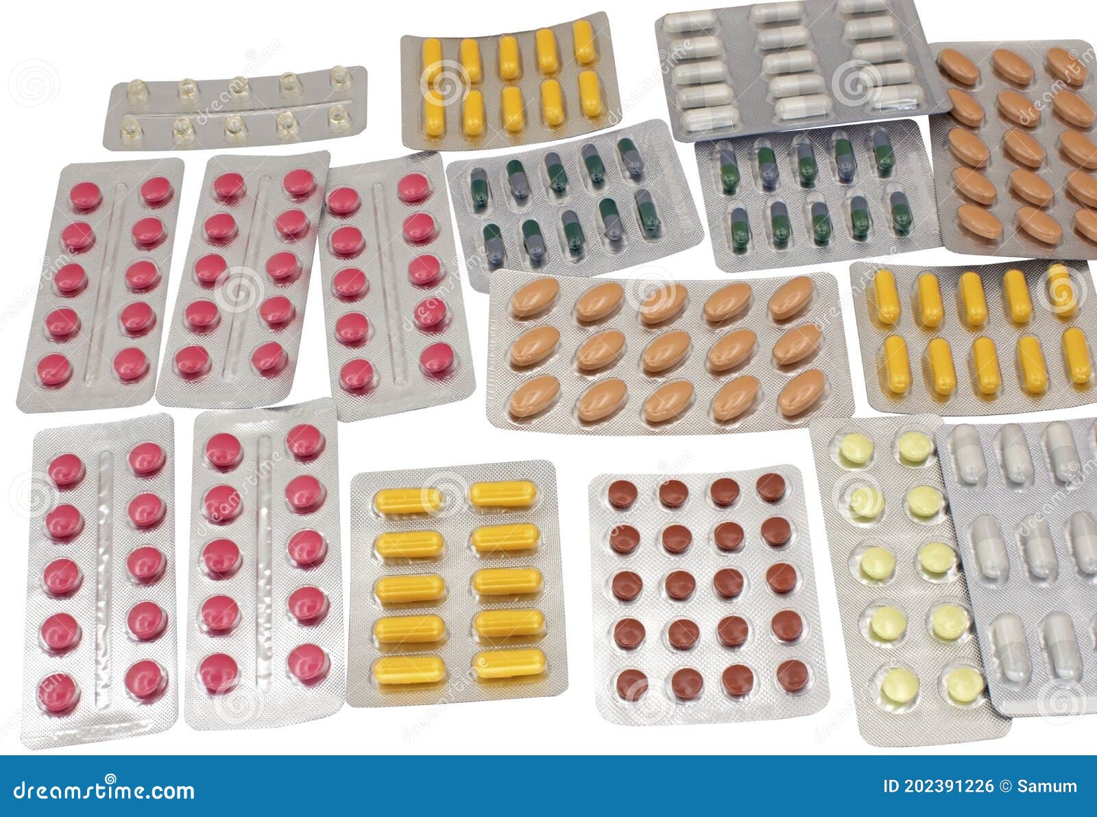 Pack of Pills Isolated on White Stock Photo - Image of closeup, healthy ...