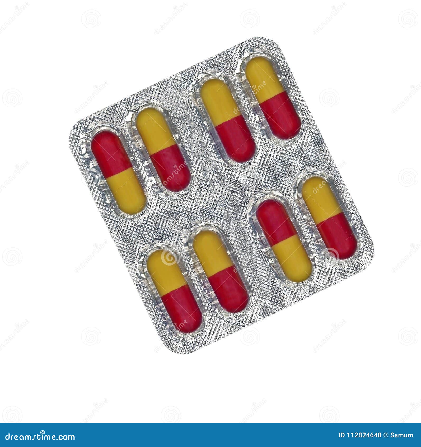 Pack of pills stock photo. Image of colorful, isolated - 112824648