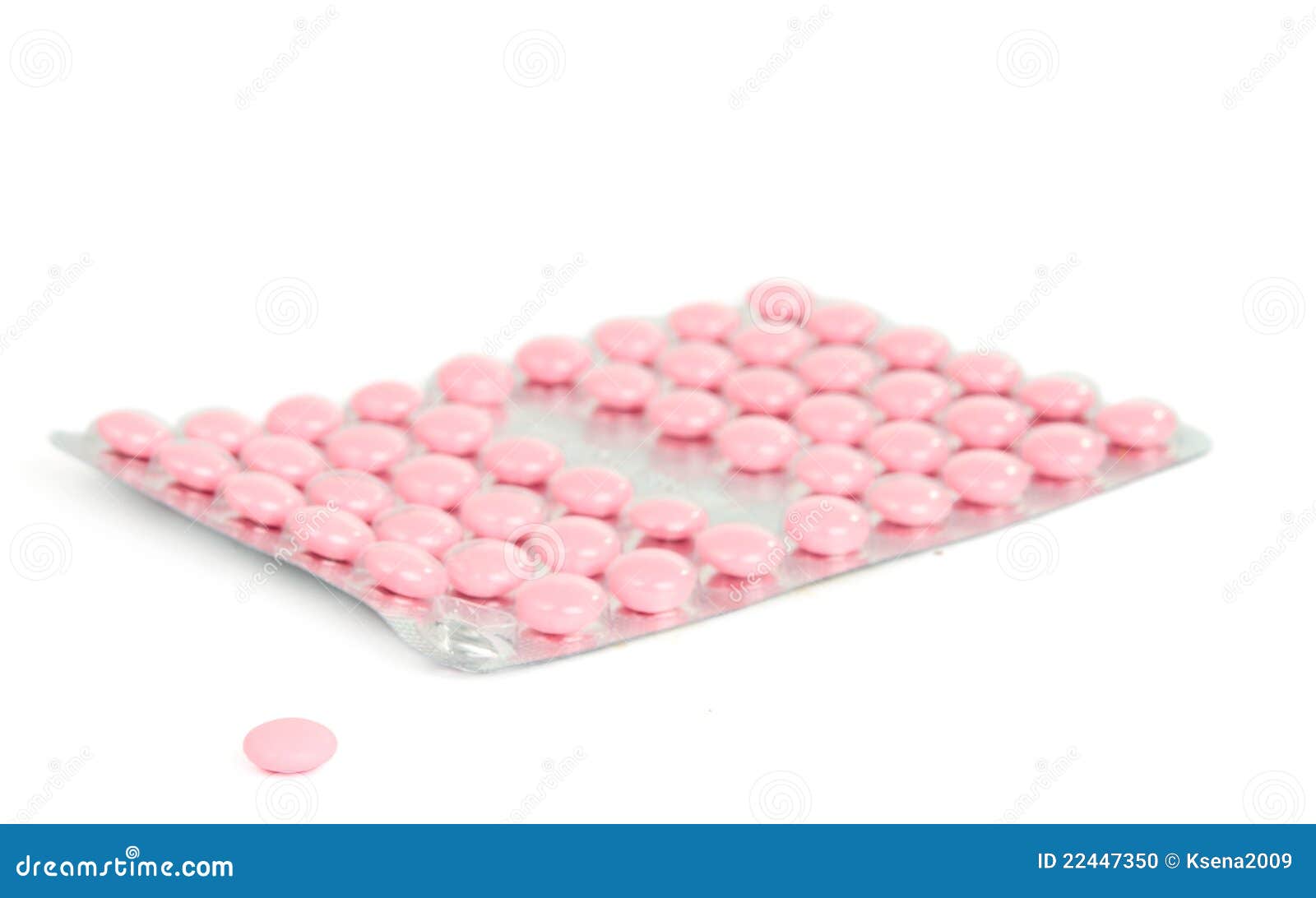 Pack of pink tablets stock photo. Image of color, pack - 22447350