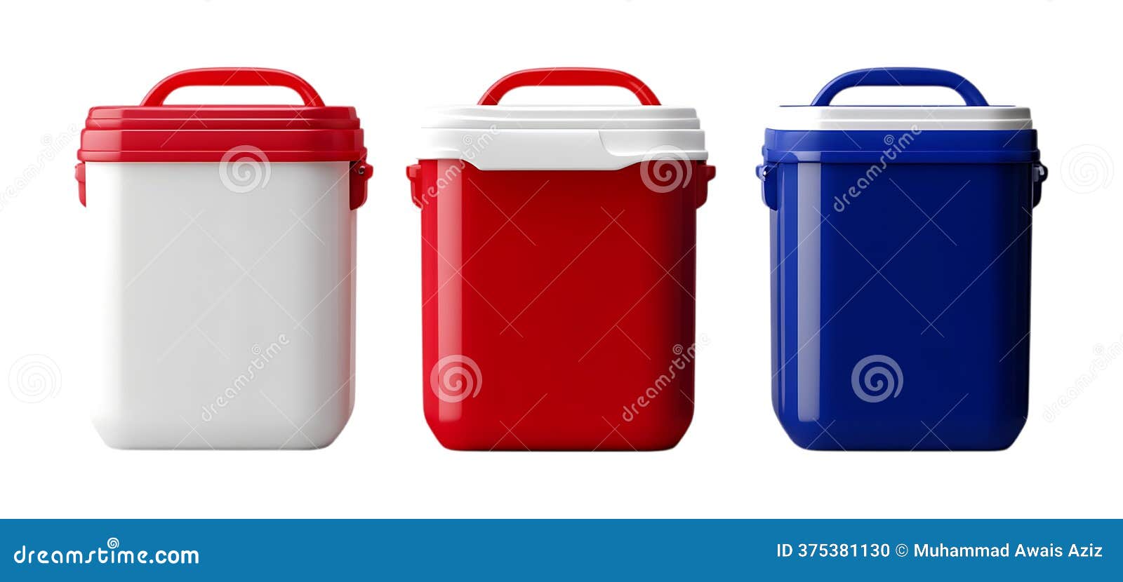Pack Of Portable Cooler On Transparent Background Stock Photography ...