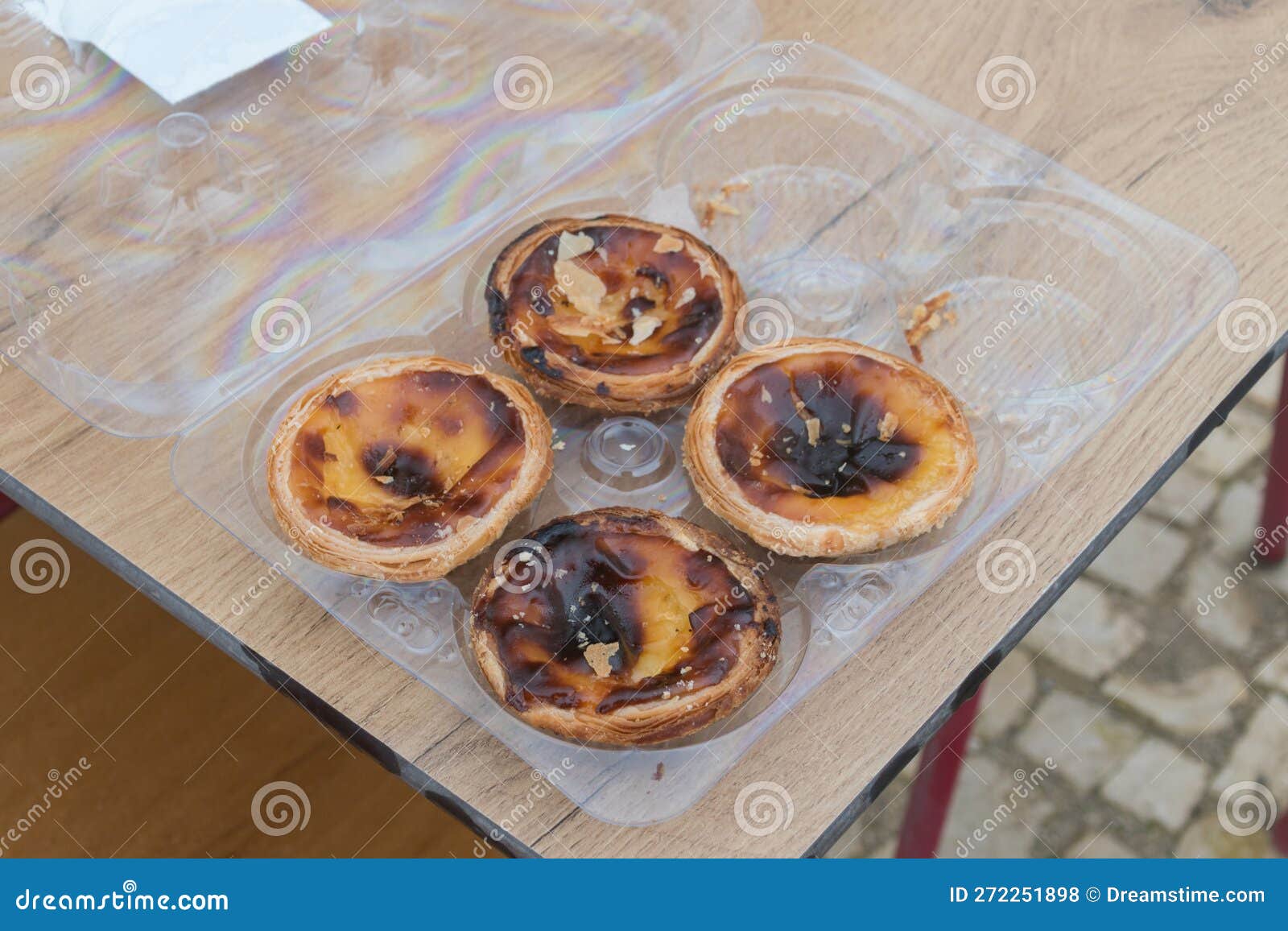 Pack of Portuguese Pasteis De Nata Cakes Stock Photo - Image of pastel ...