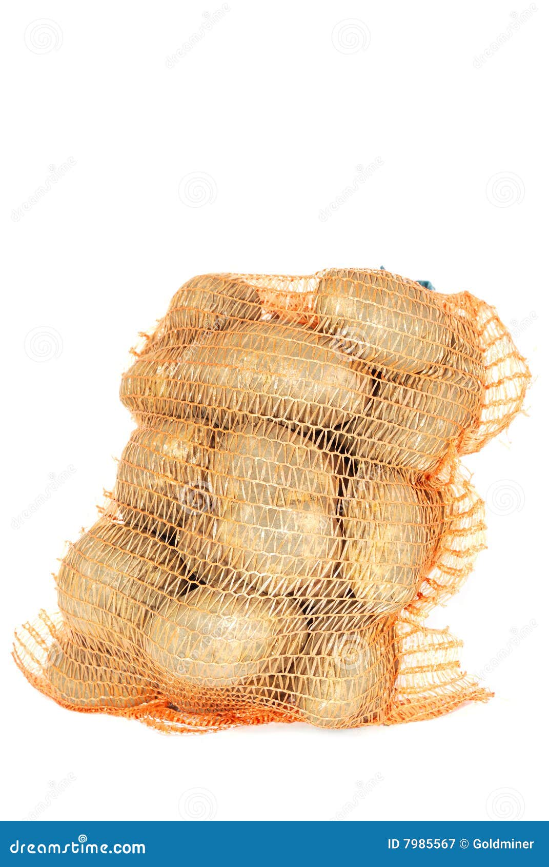 Pack Of Potatoes Isolated On White Background Picture. Image: 7985567