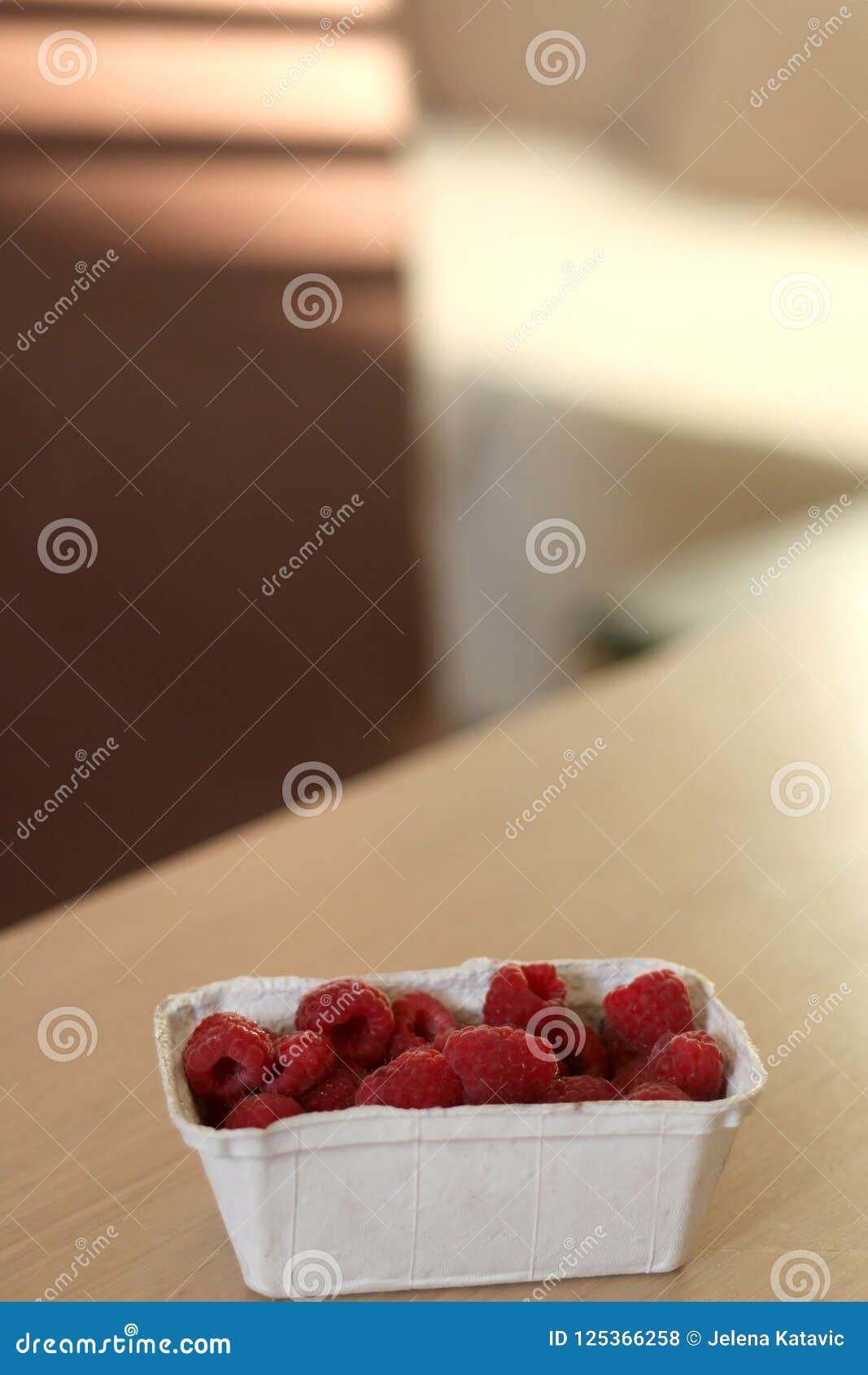 Pack of Raspberries stock photo. Image of snack, life - 125366258
