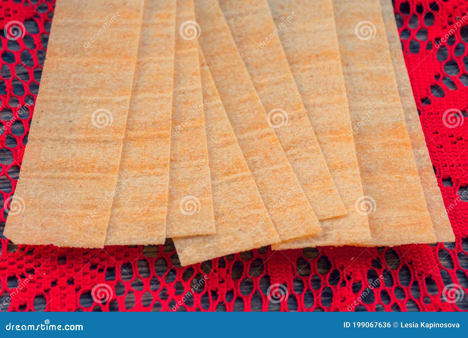 A Pack of Rectangular Chips. Rectangular Chips Stock Photo - Image of ...