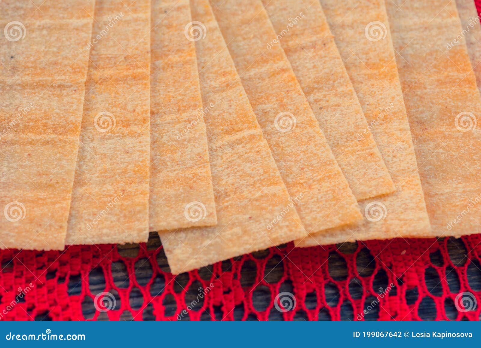 A Pack of Rectangular Chips. Rectangular Chips Stock Photo - Image of ...