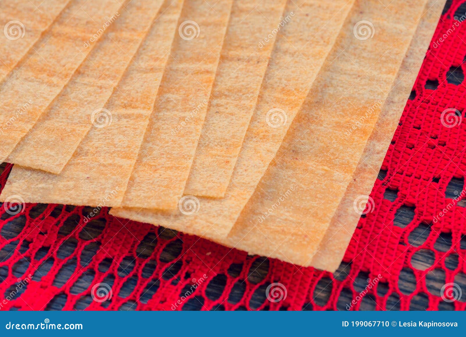 A Pack of Rectangular Chips. Rectangular Chips Stock Photo - Image of ...