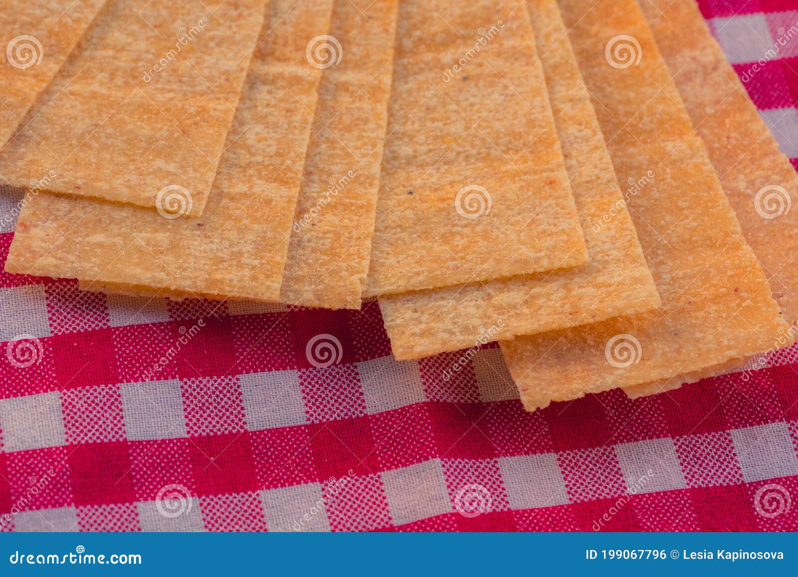 A Pack of Rectangular Chips. Rectangular Chips Stock Photo - Image of ...