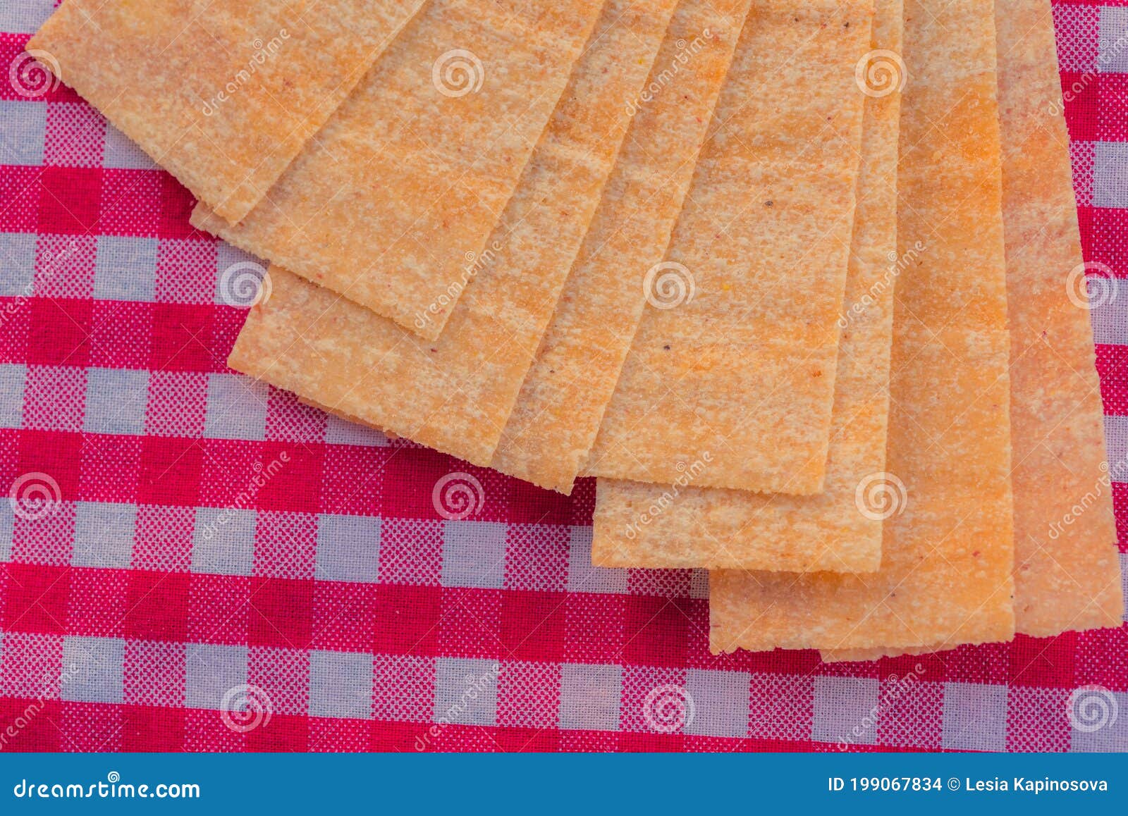 A Pack of Rectangular Chips. Rectangular Chips Stock Photo - Image of ...