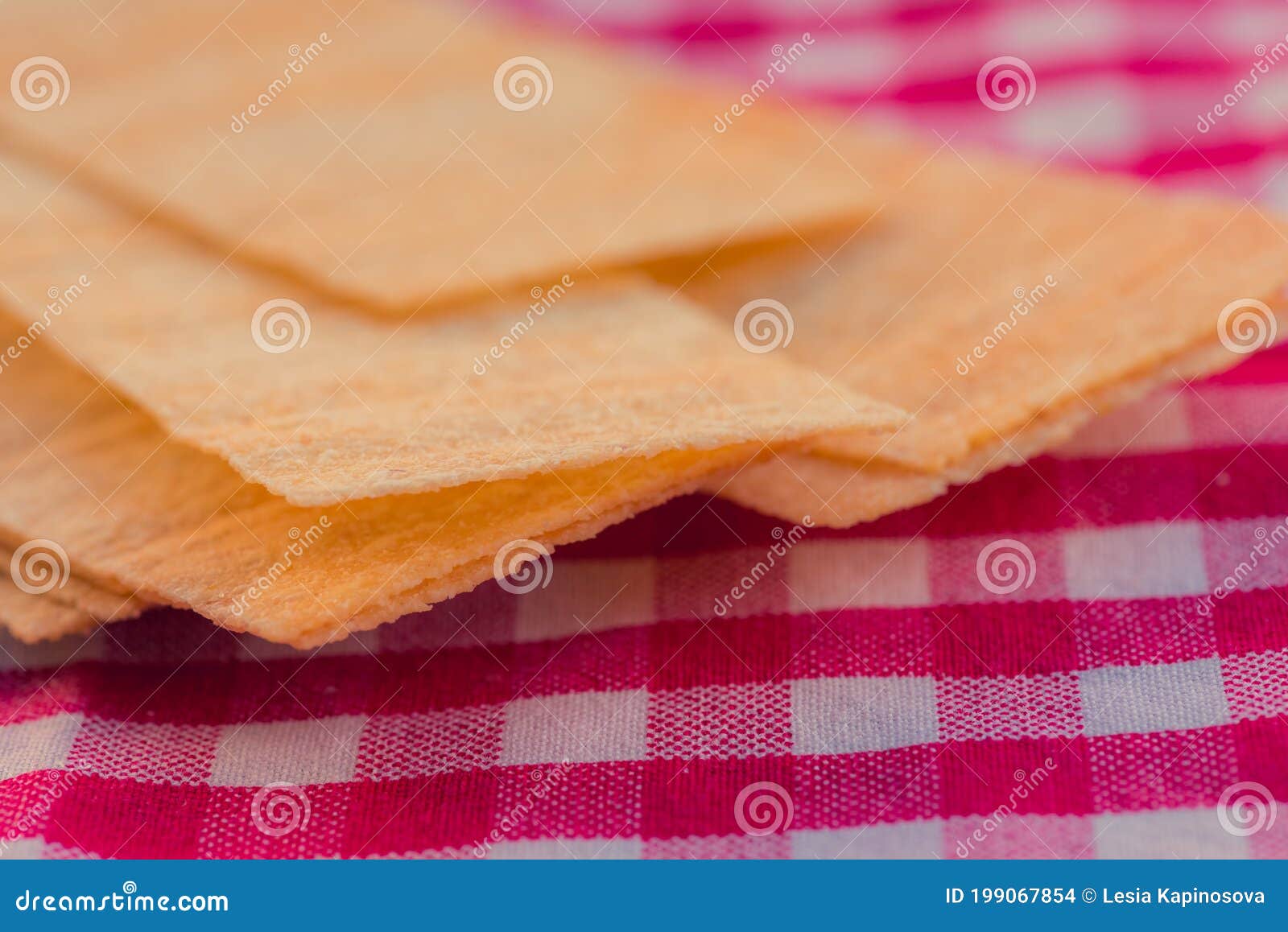 A Pack of Rectangular Chips. Rectangular Chips Stock Photo - Image of ...