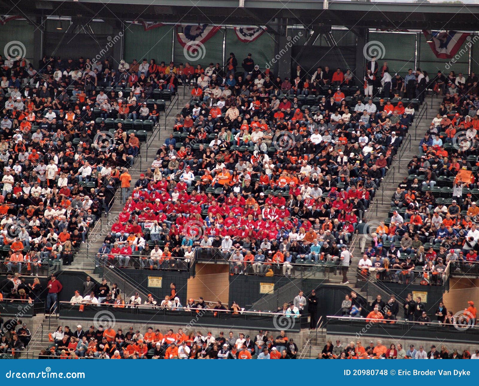 Pack Red Shirt Ranger Fans in the Stands Editorial Stock Photo - Image ...