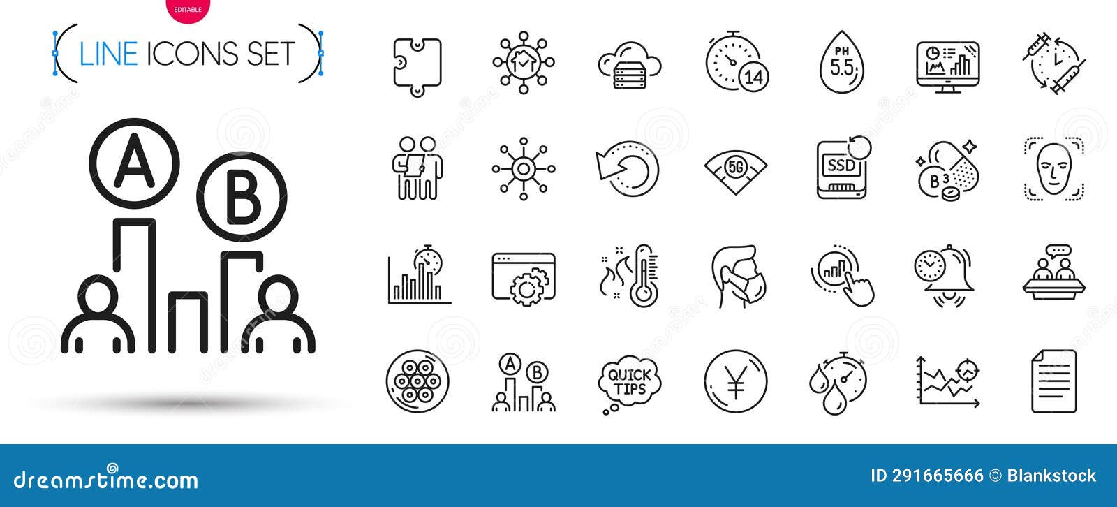 Pack Of Report Timer, Cloud Server And Multichannel Line Icons ...