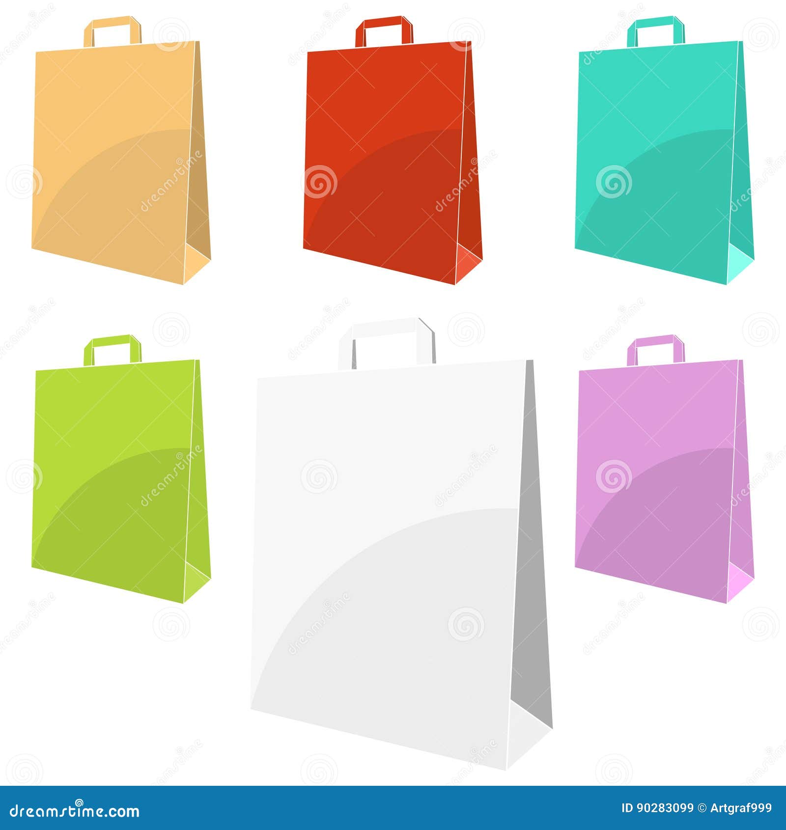 Pack set stock vector. Illustration of packet, convolute - 90283099