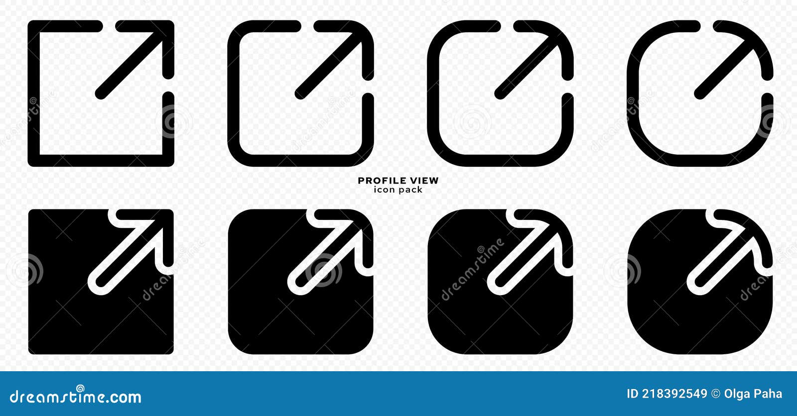 Pack signs profile view stock vector. Illustration of documents - 218392549