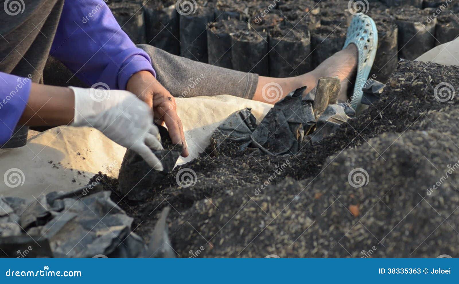 Pack the soil stock video. Video of soil, 1920, environment - 38335363