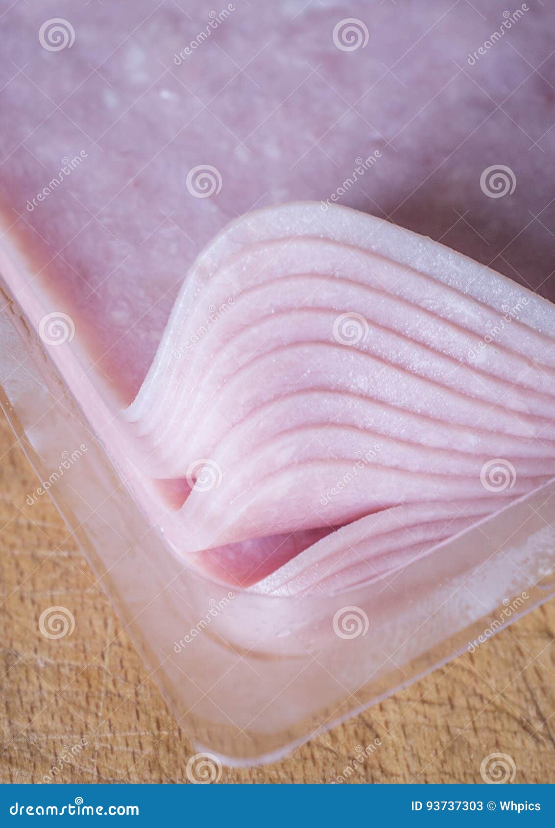 Pack of Square Shaped Sliced Ham for Sandwich Stock Image - Image of ...