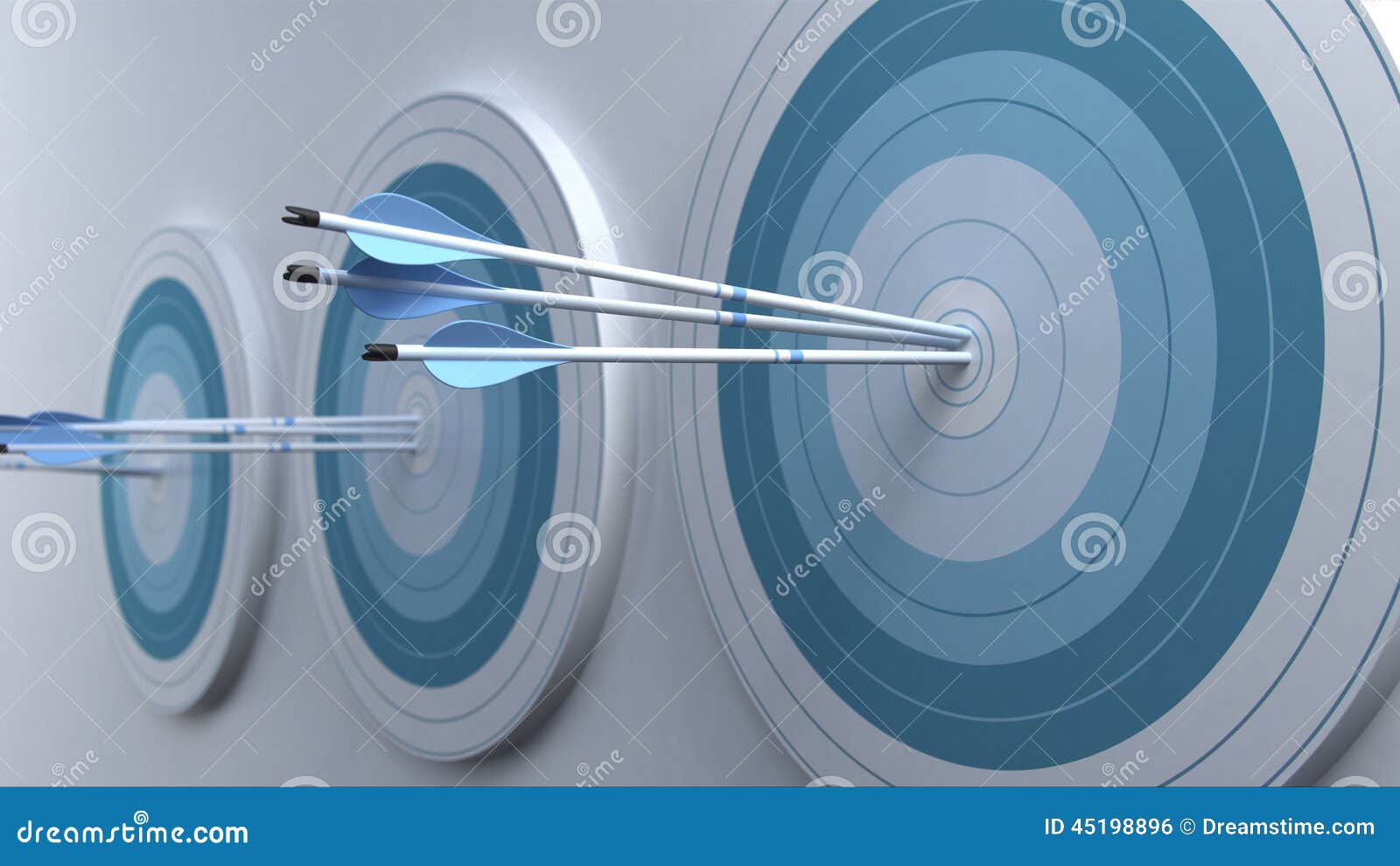 Arrows hit targets stock illustration. Illustration of performance ...