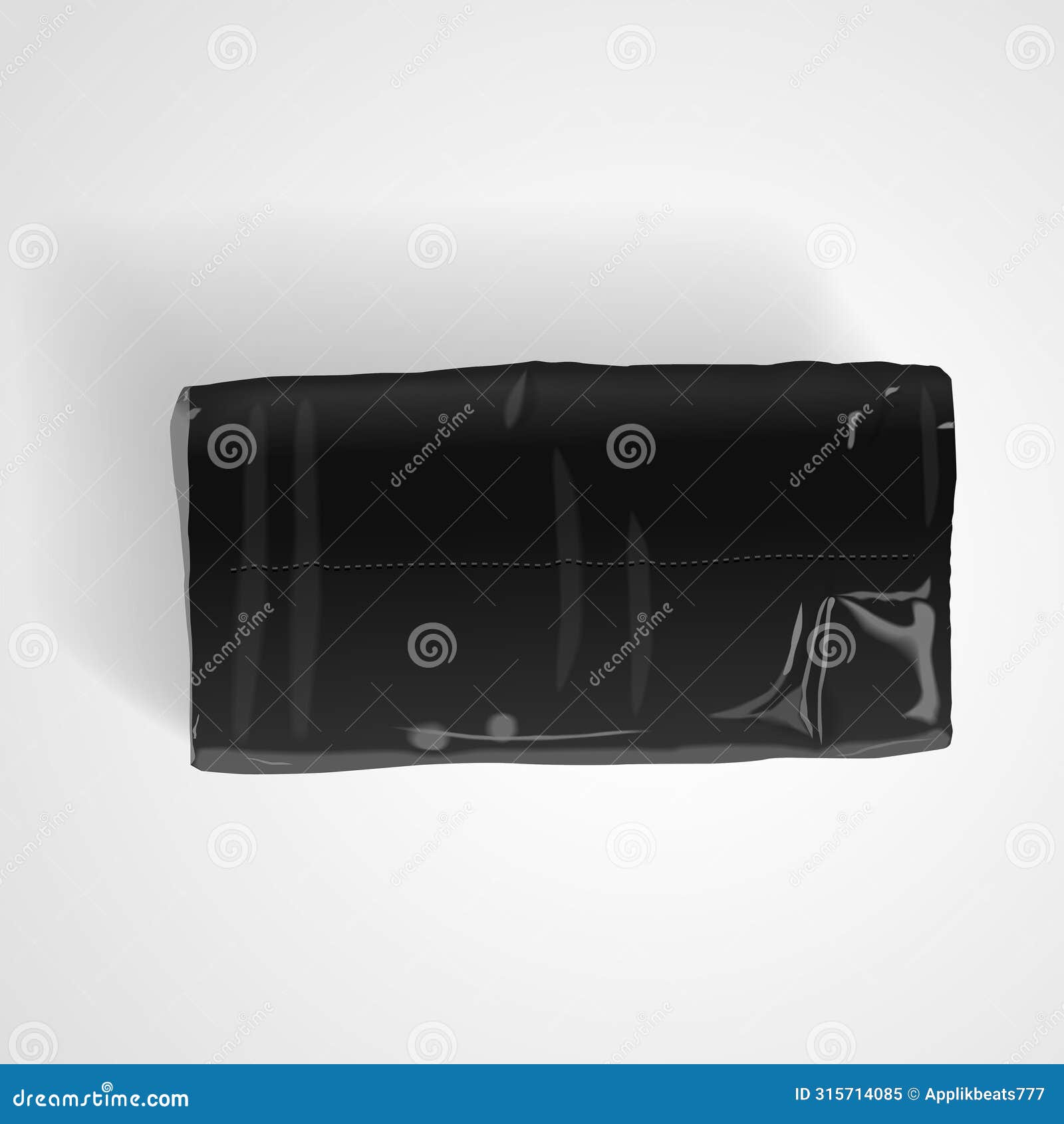 Pack of tissue paper stock vector. Illustration of black - 315714085