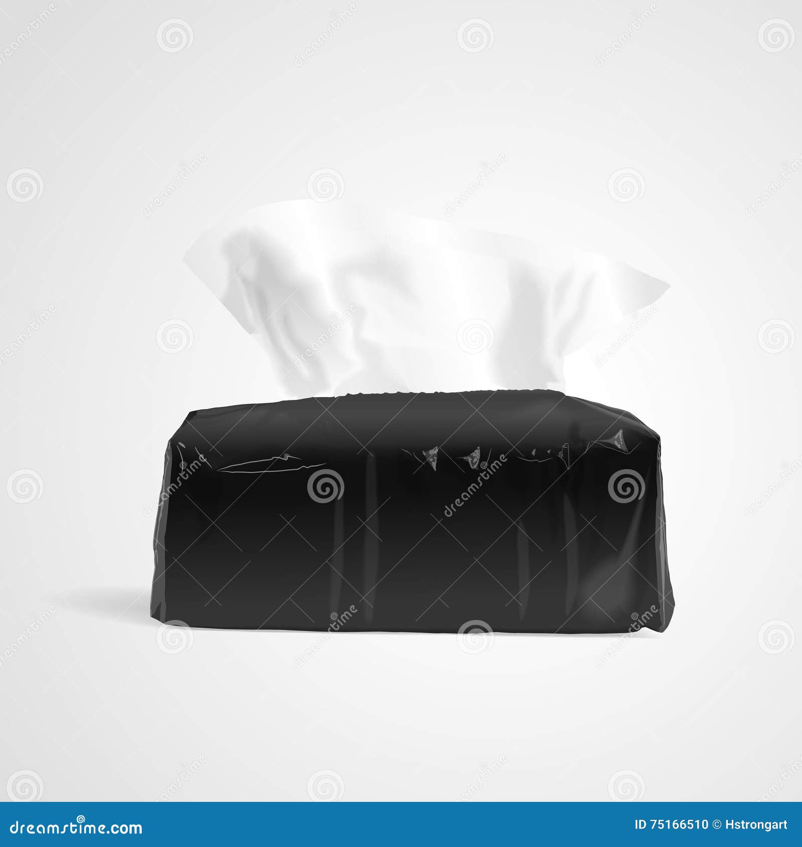 Pack of tissue paper stock illustration. Illustration of clean - 75166510