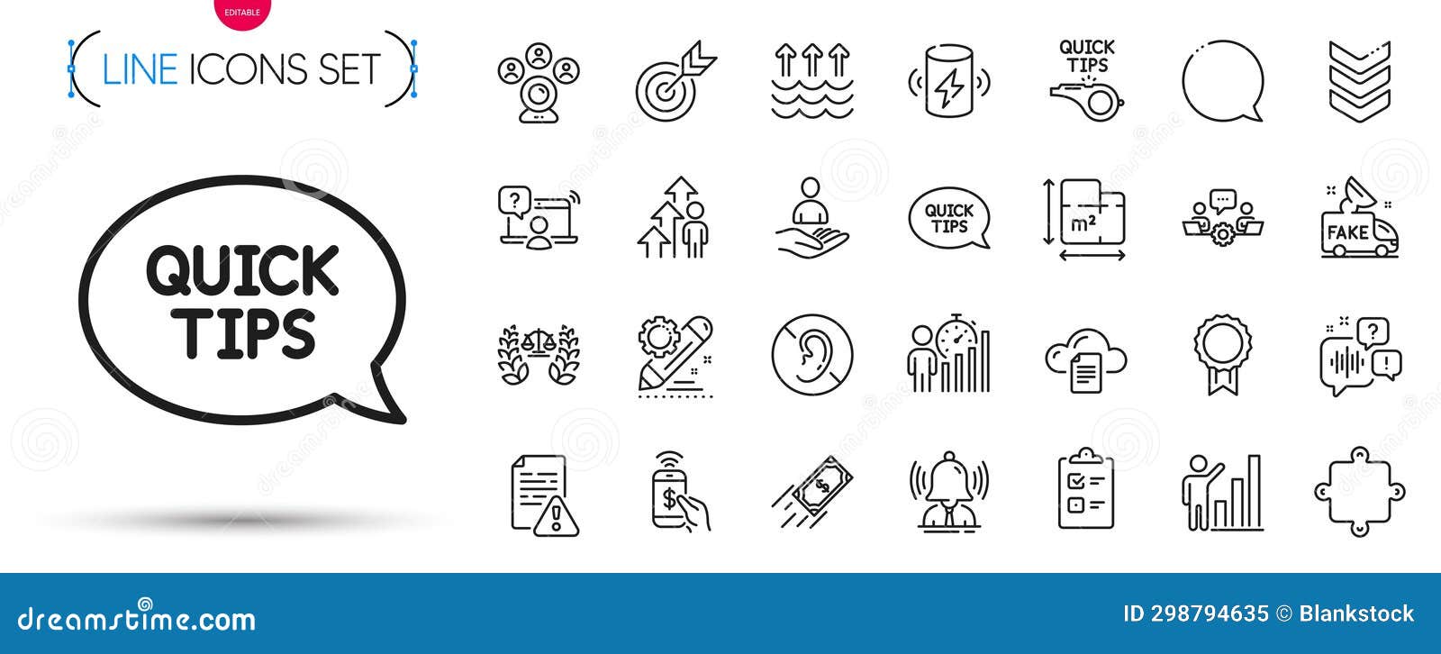 Pack Of Tutorials, Checklist And Brand Line Icons. Pictogram Icon ...